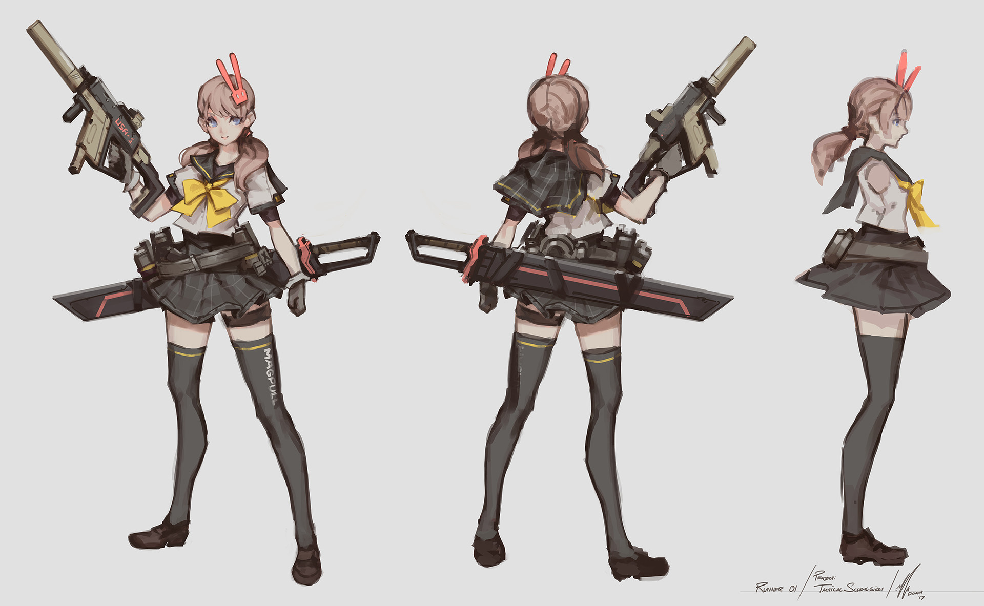 Saimon Ma - Personal work: Tactical Schoolgirls