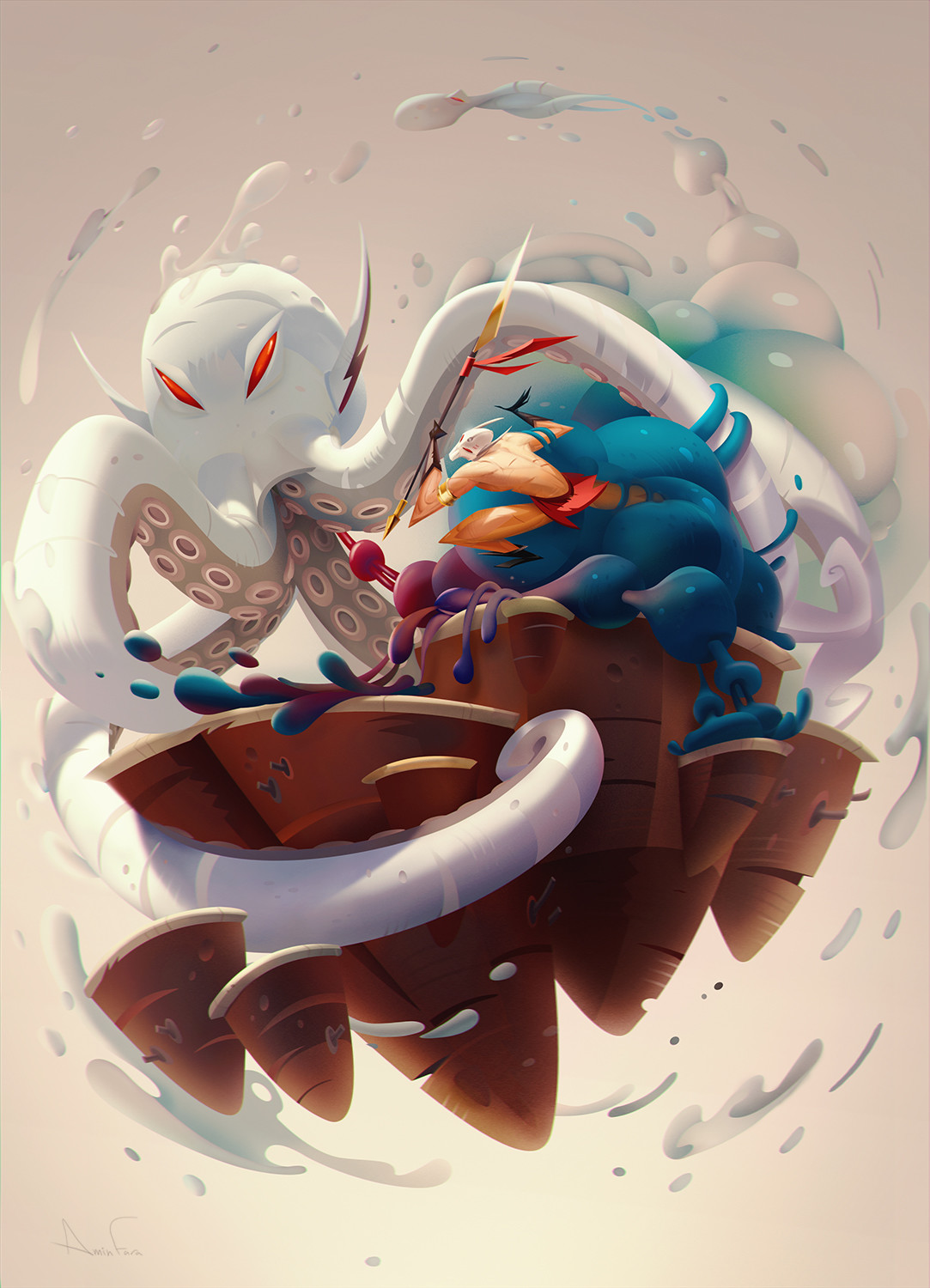 ArtStation - Octopus War!