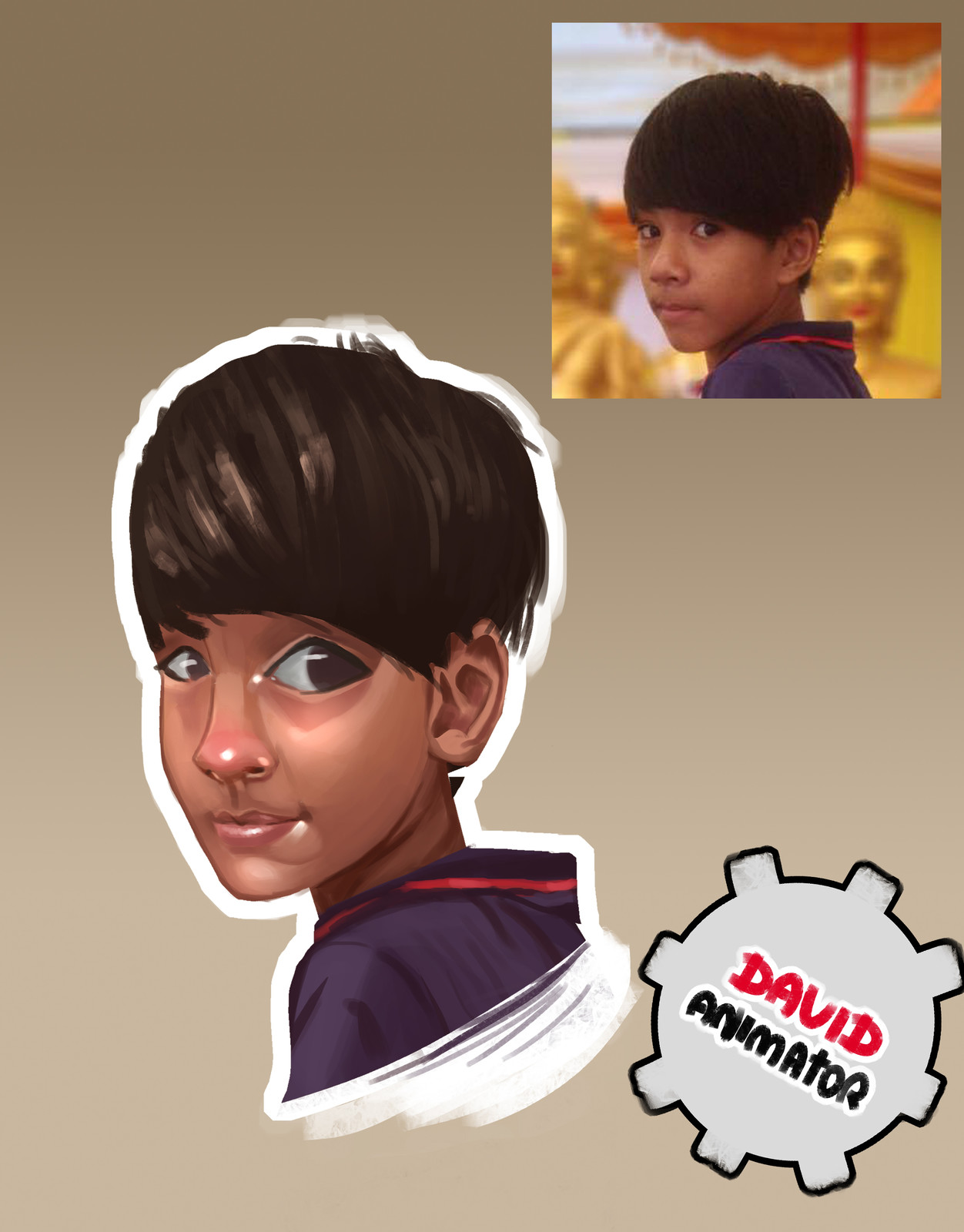 David Animator - Portrait cartoon painting