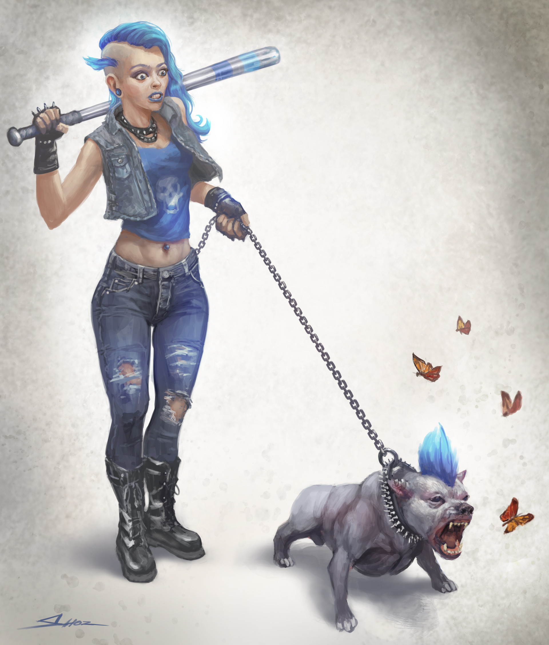ArtStation - Blue Punk
