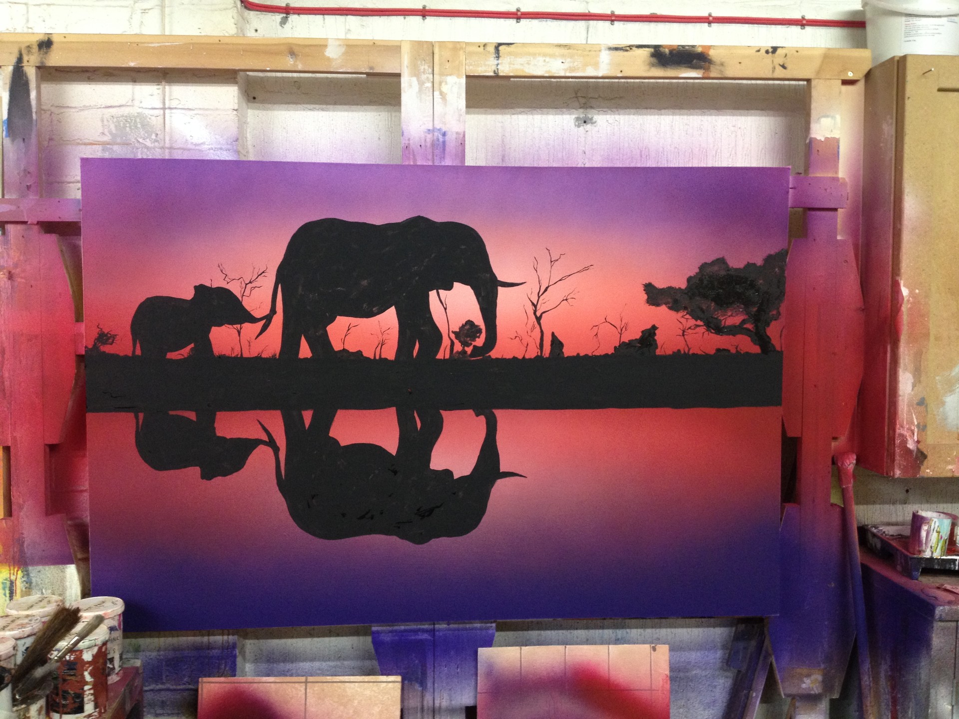 StonehouseArt - Elephants - Spray Project