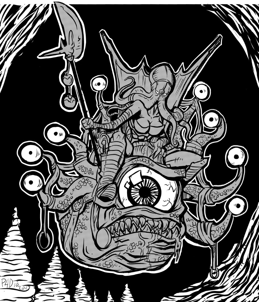 ArtStation - Illithid Beholder Rider