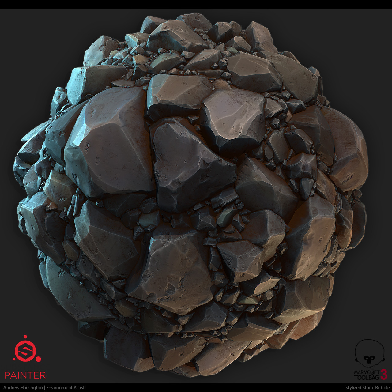 ArtStation - Stylized Stone Rubble