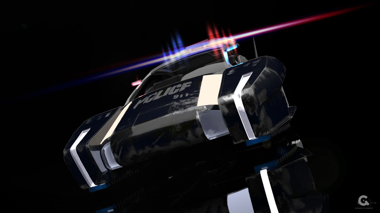 ArtStation - Sci-Fi Police Car