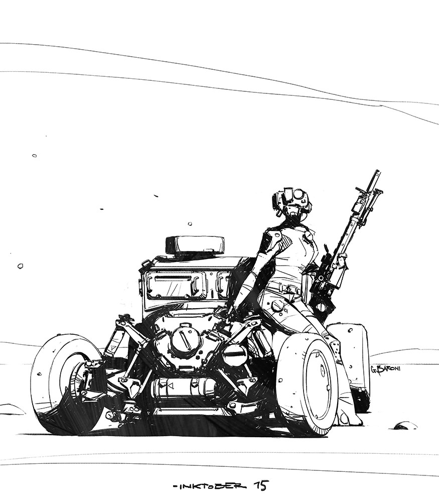 giorgio baroni - #inktober2017 - week03