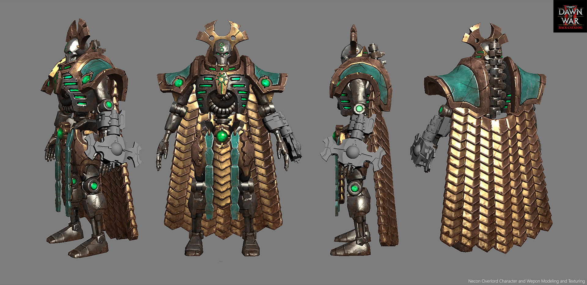 ArtStation - Necron Overlord Character Modelling and Texturing