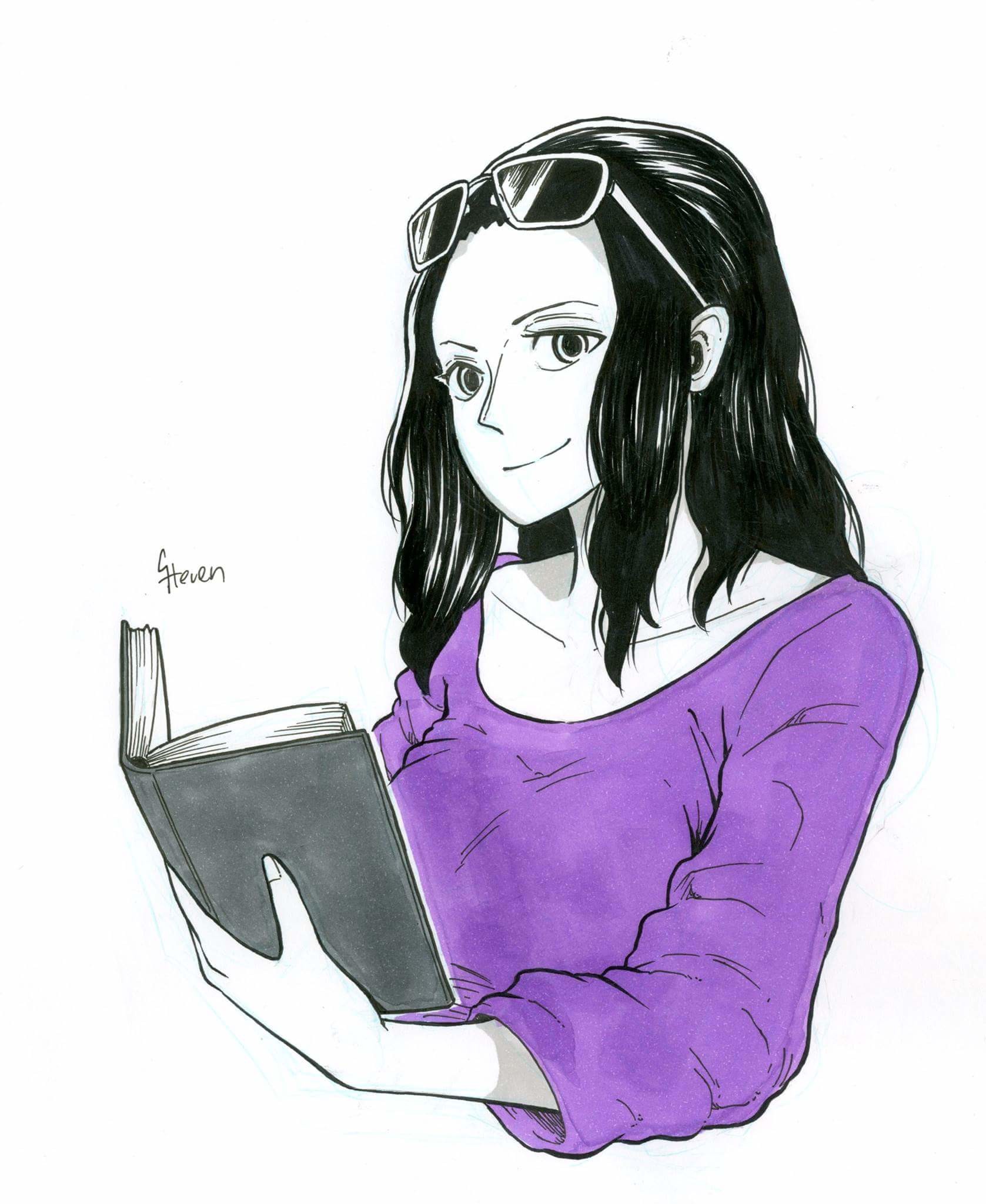 ArtStation - One Piece Inktober Nico Robin