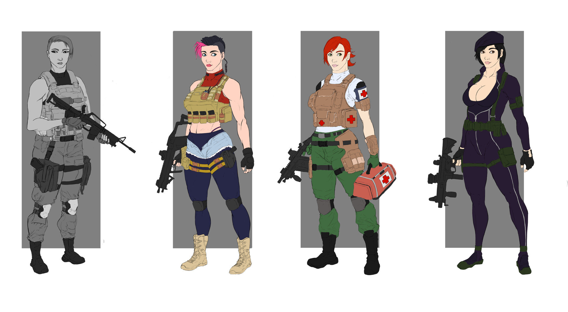 ArtStation - Girl Soldier