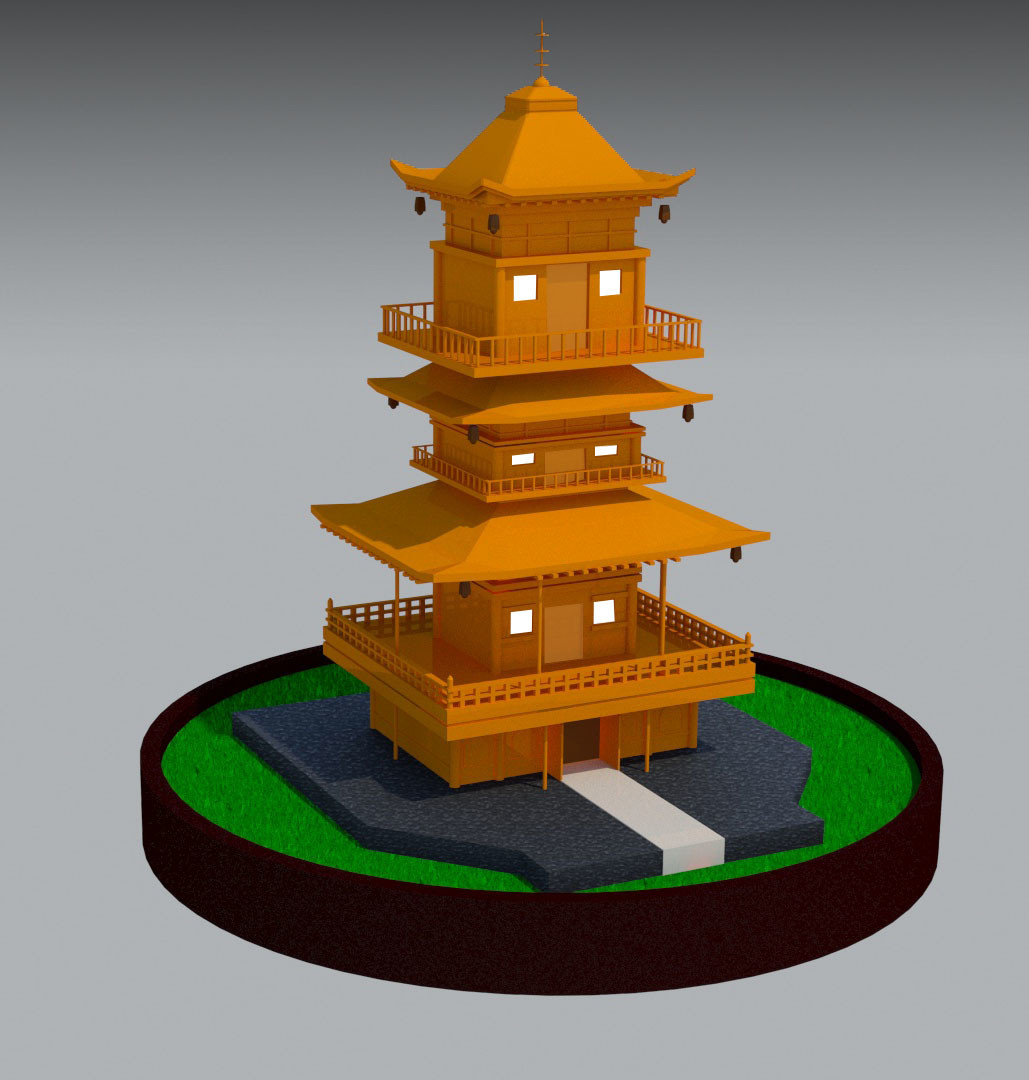 ArtStation - Japanese temple