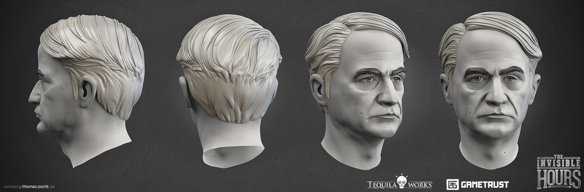 Thomas Pecht - The Invisible Hours - Head Sculpts