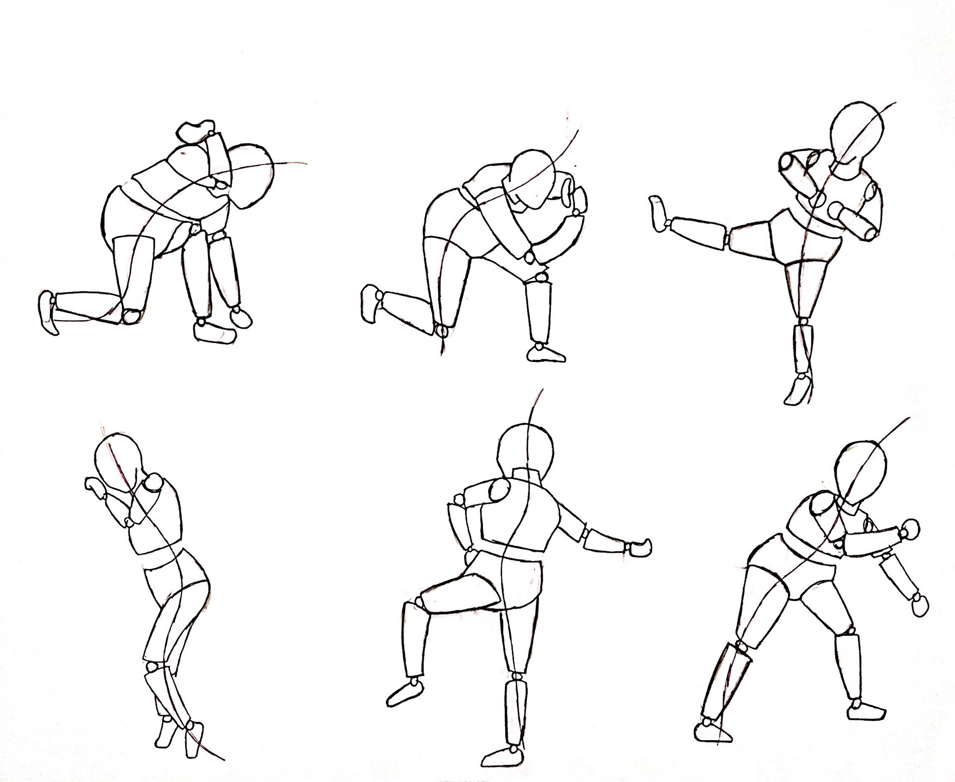 Trae' Bell - Line of action poses anticipation and weight