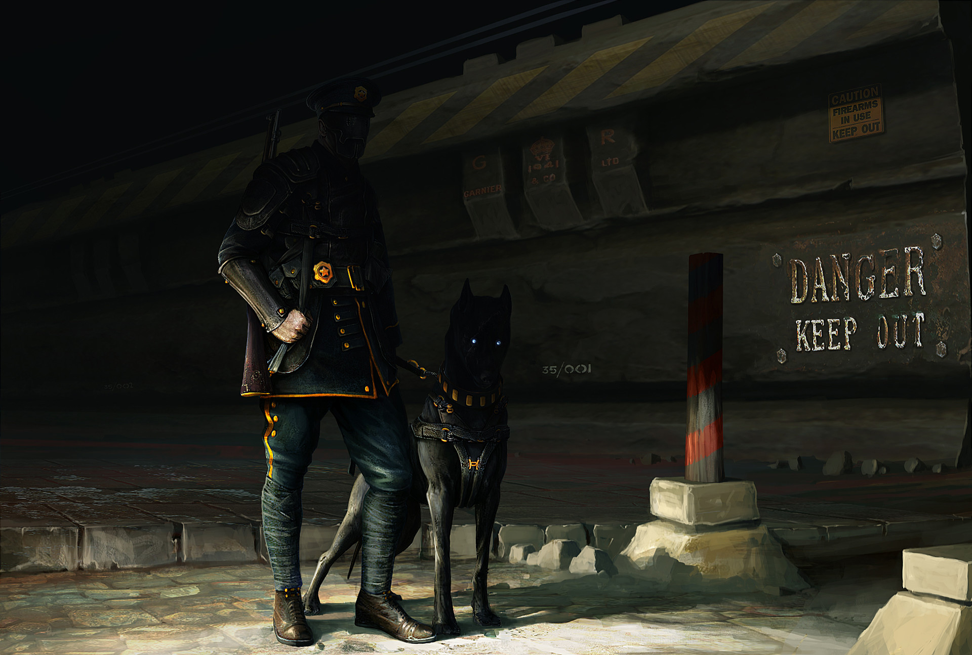 ArtStation - Diesel Punk Officer Concept Art