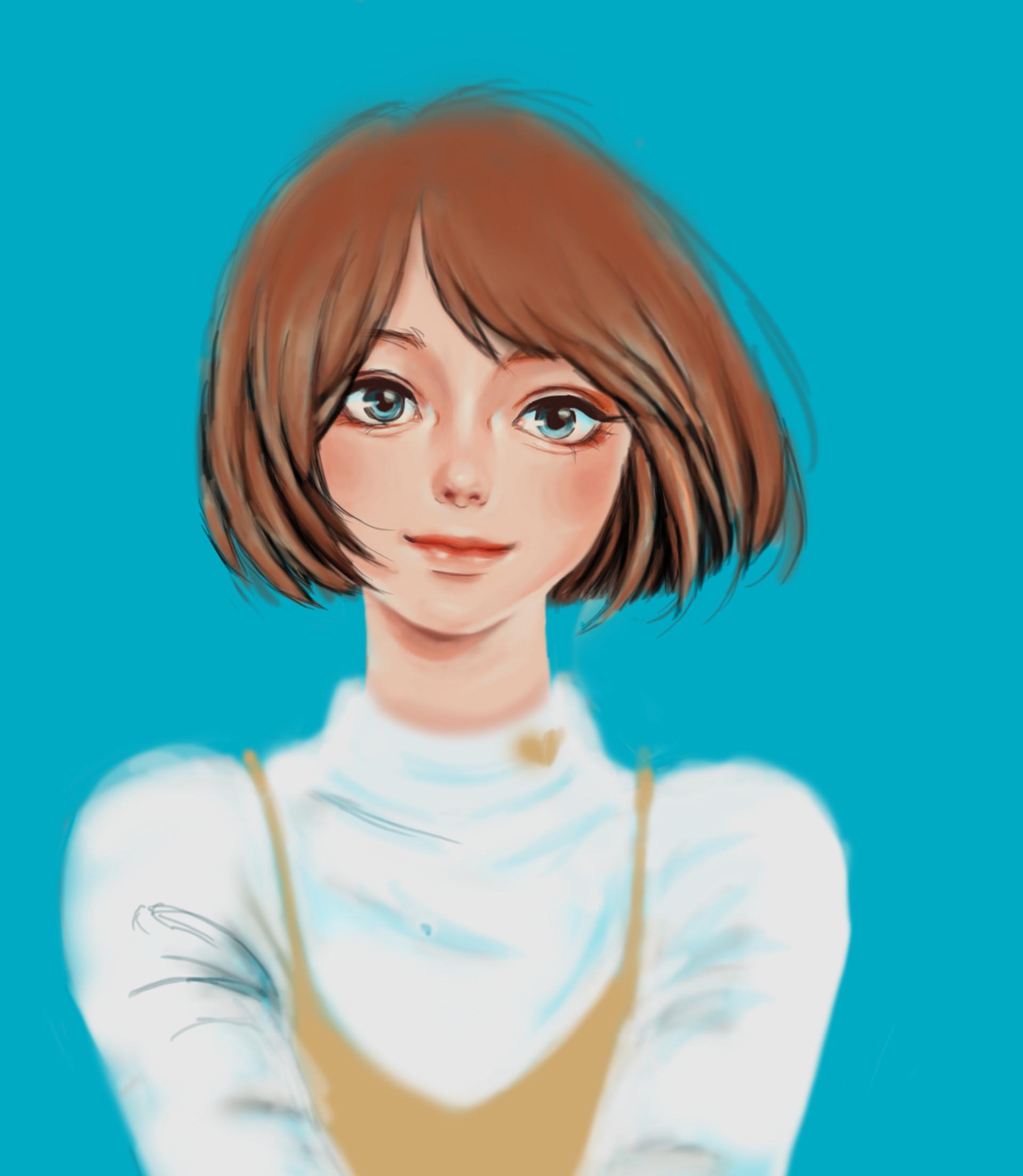 ArtStation - digital painting girl