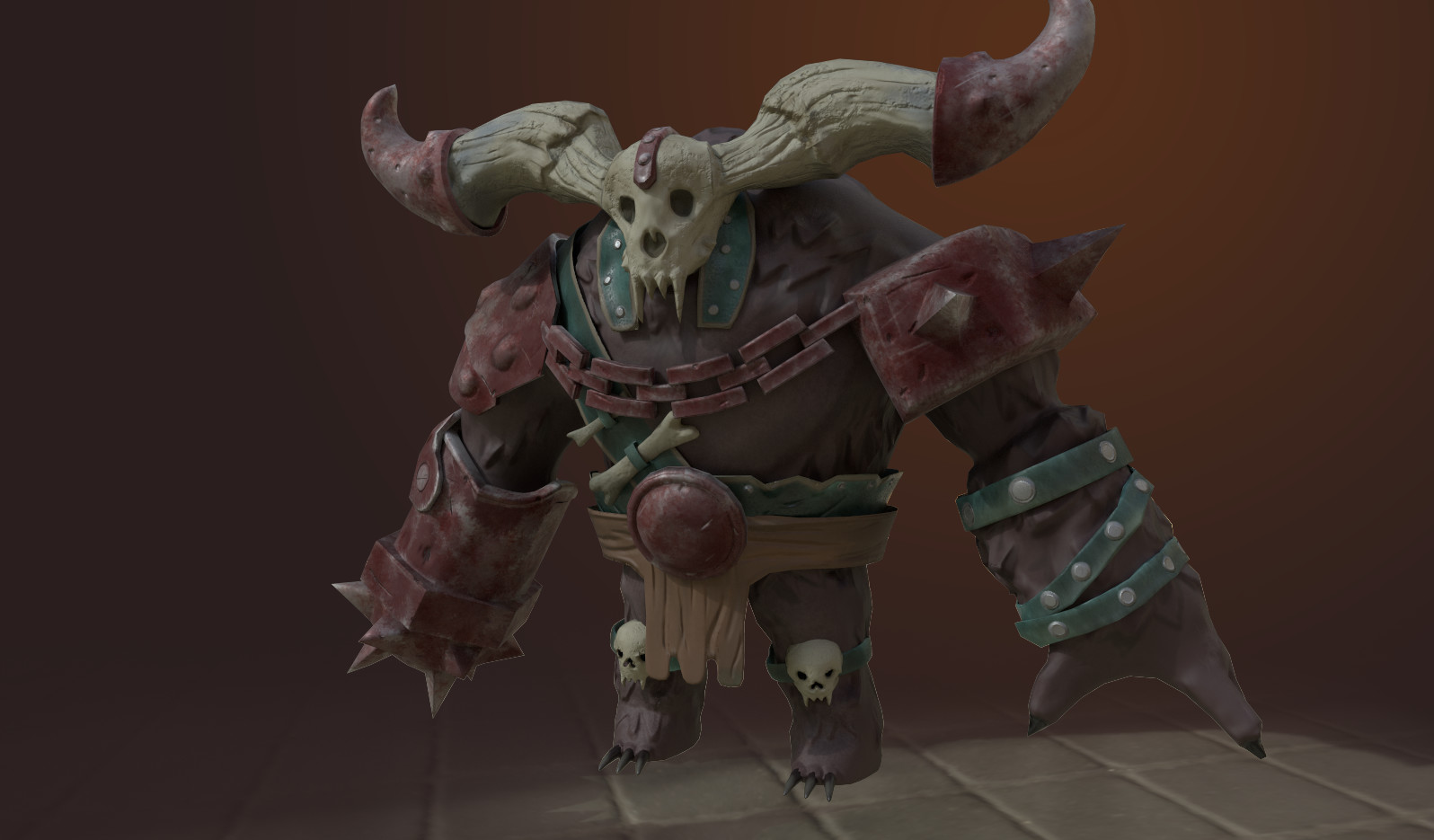 Kate Barker - Skull Minotaur