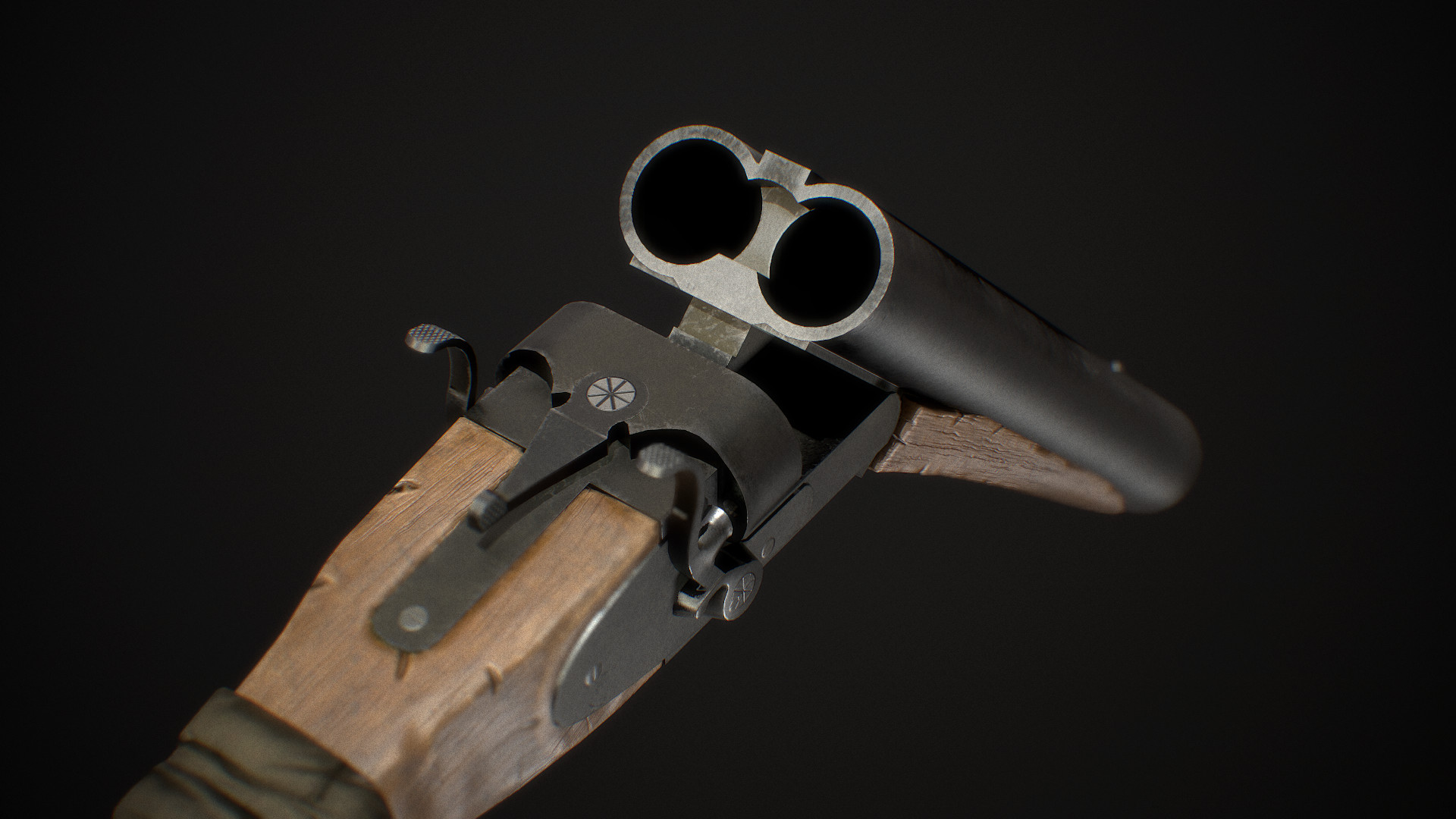 ArtStation - Sawed-off_shotgun(complete)