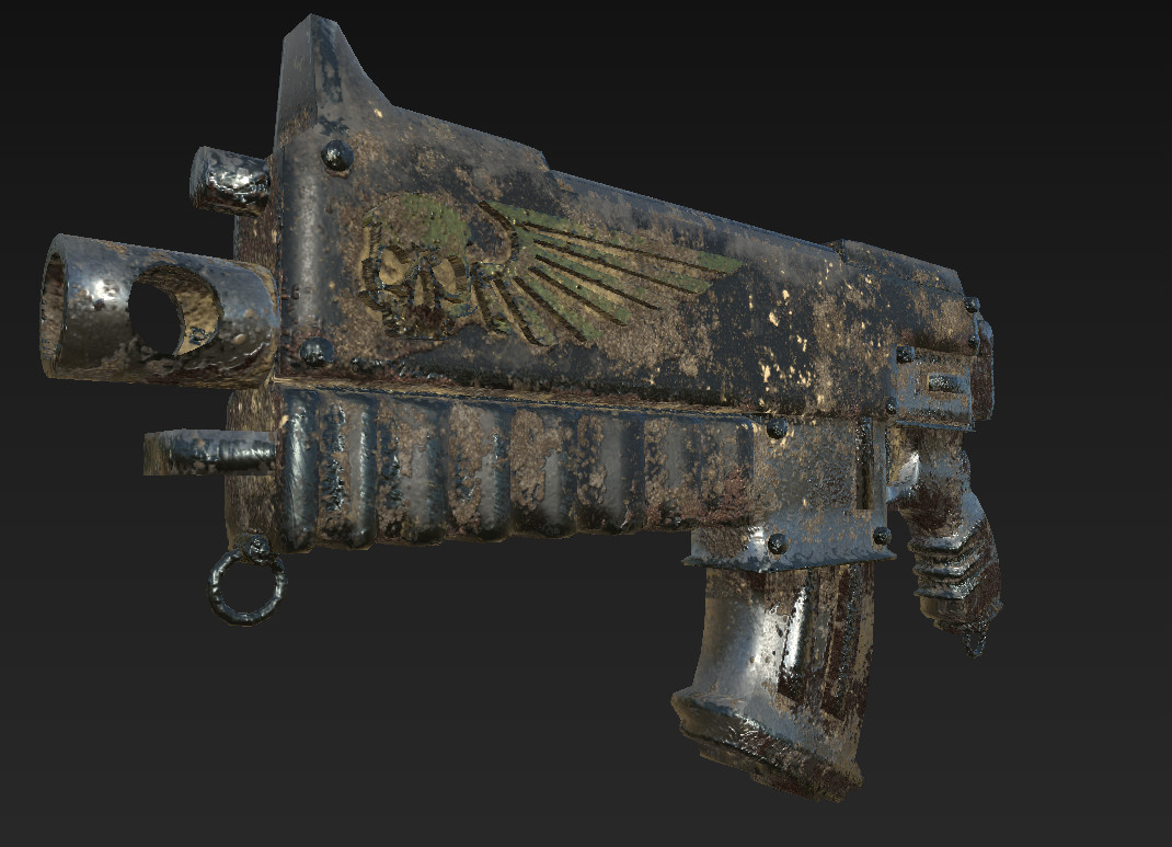 ArtStation - Battleworn Boltgun
