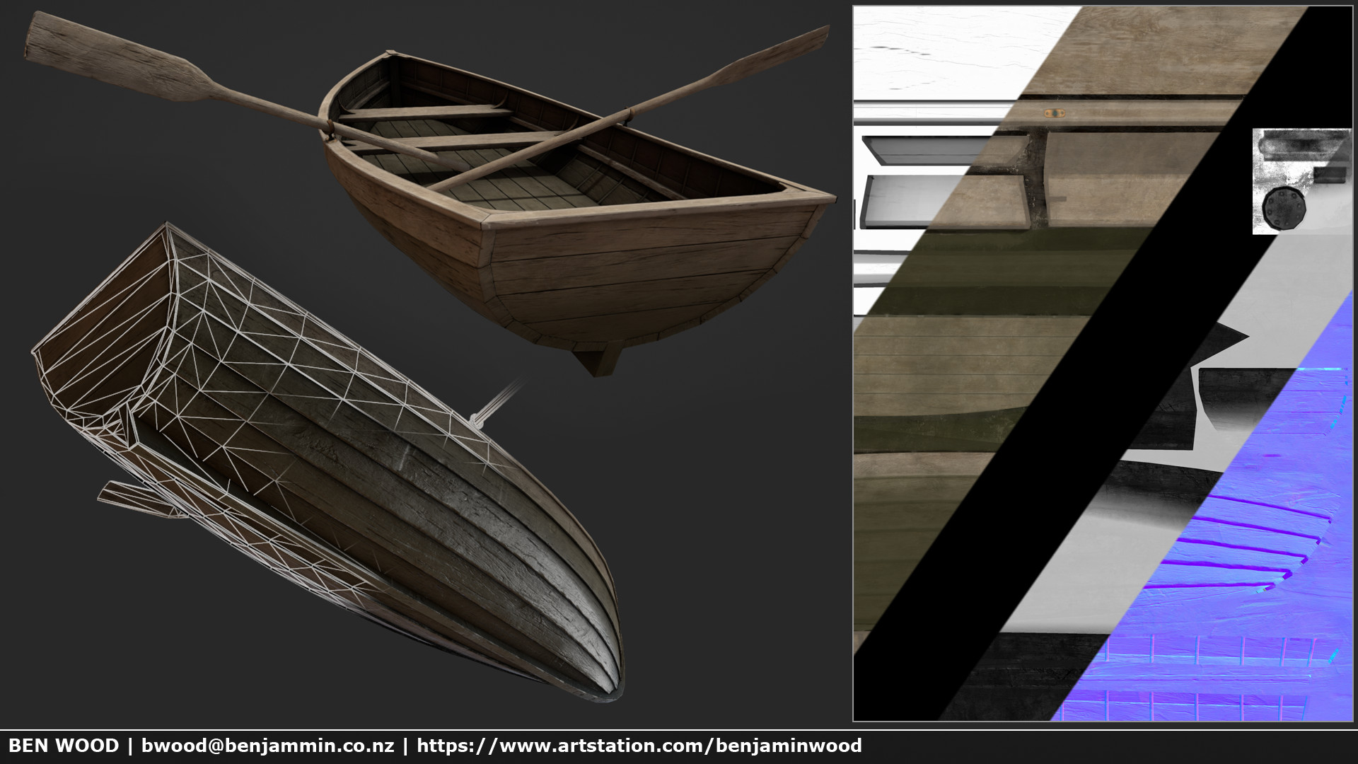 Benjamin Wood - Old Wooden Rowboat