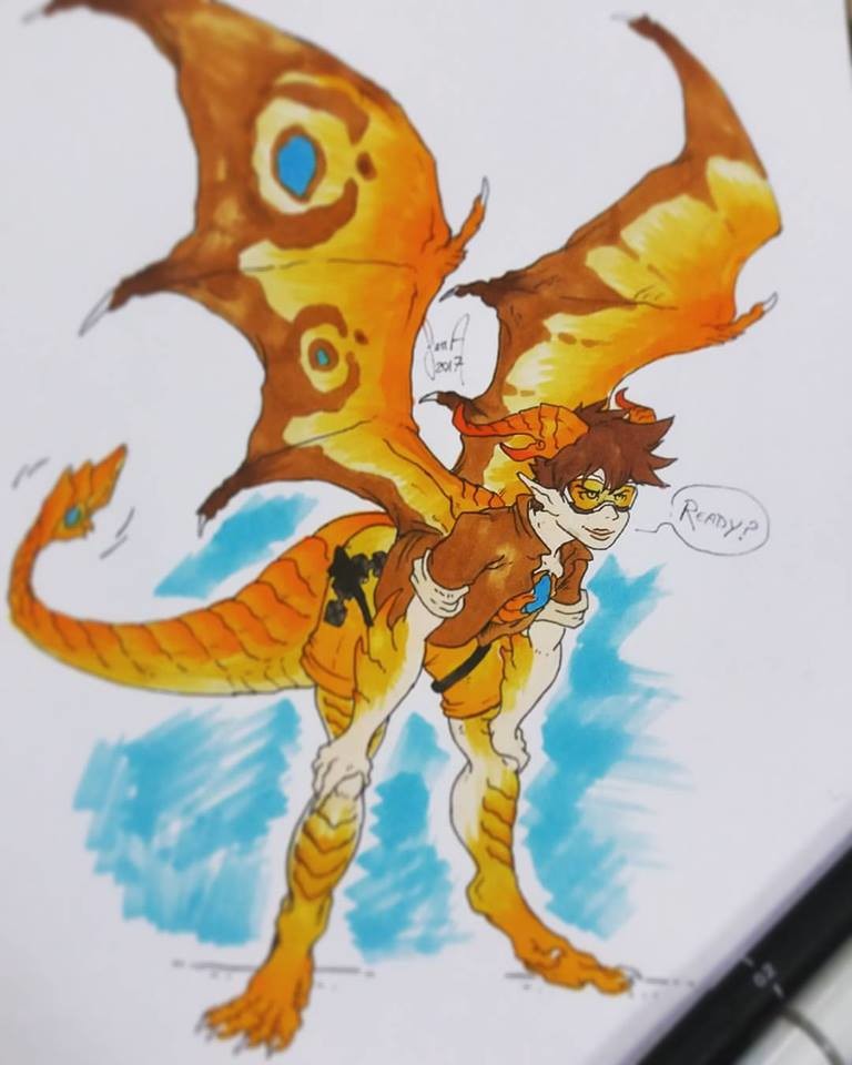 Fernanda Adami - Overwatch Dragons - Tracer and Widowmaker