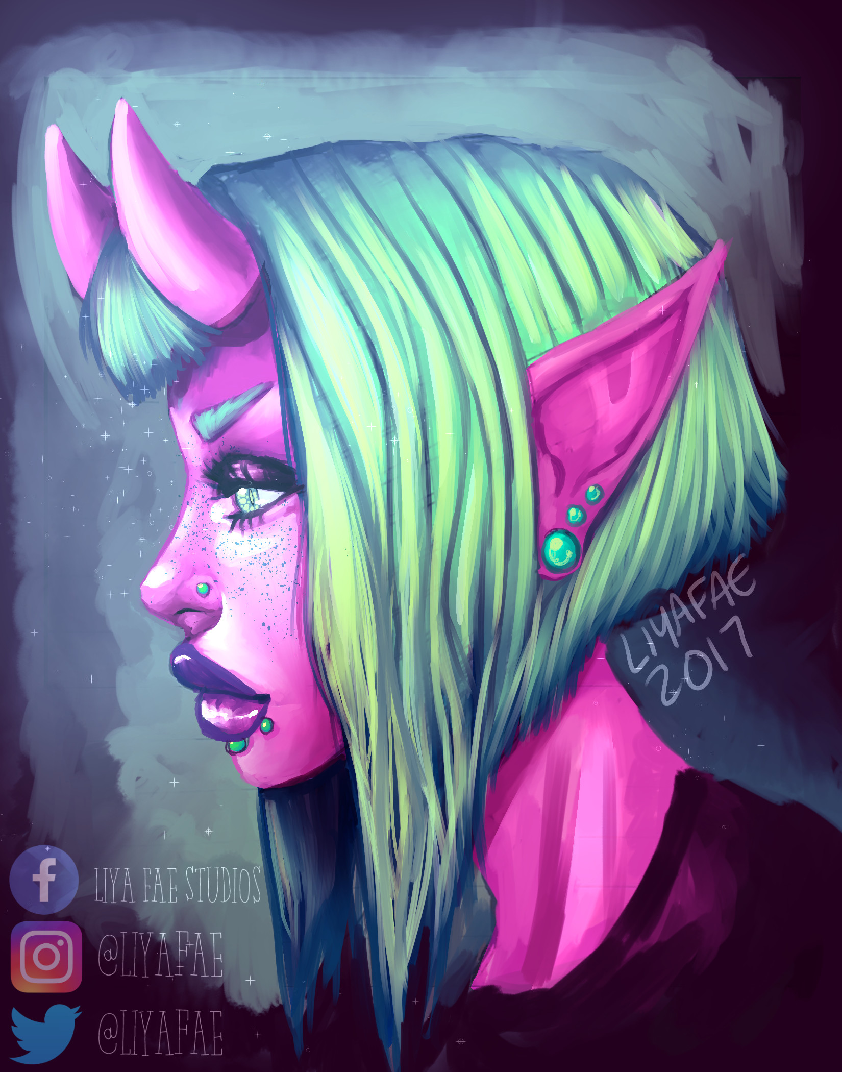 Liya Fae - rando pink demon girl