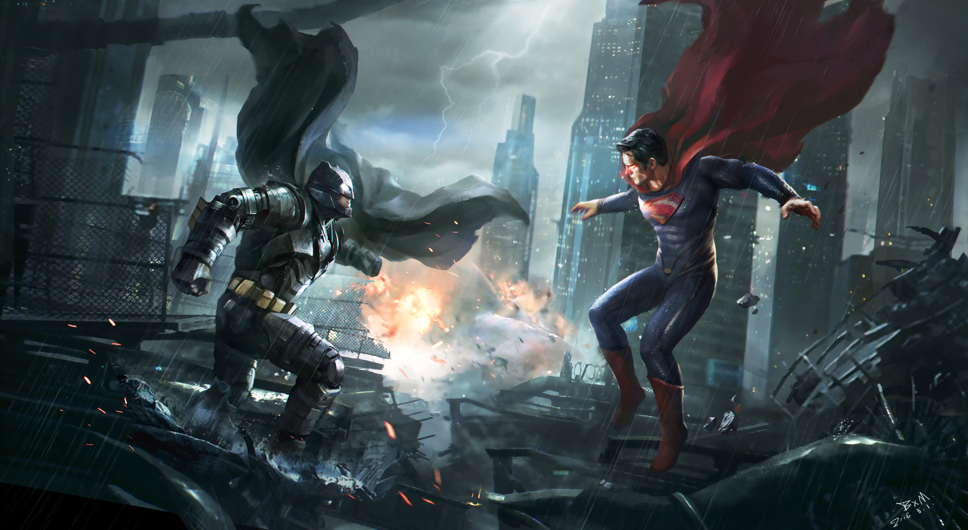 ArtStation - batman and superman