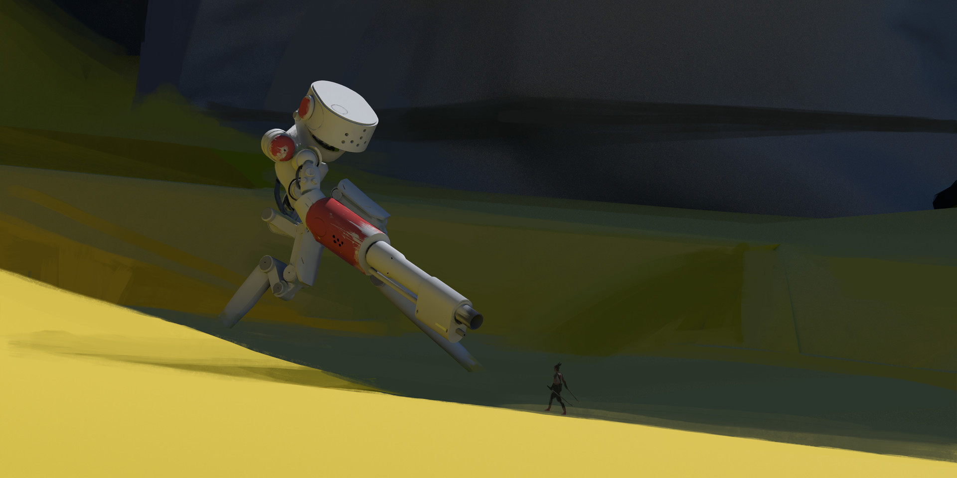 ArtStation - Girl Vs Robot