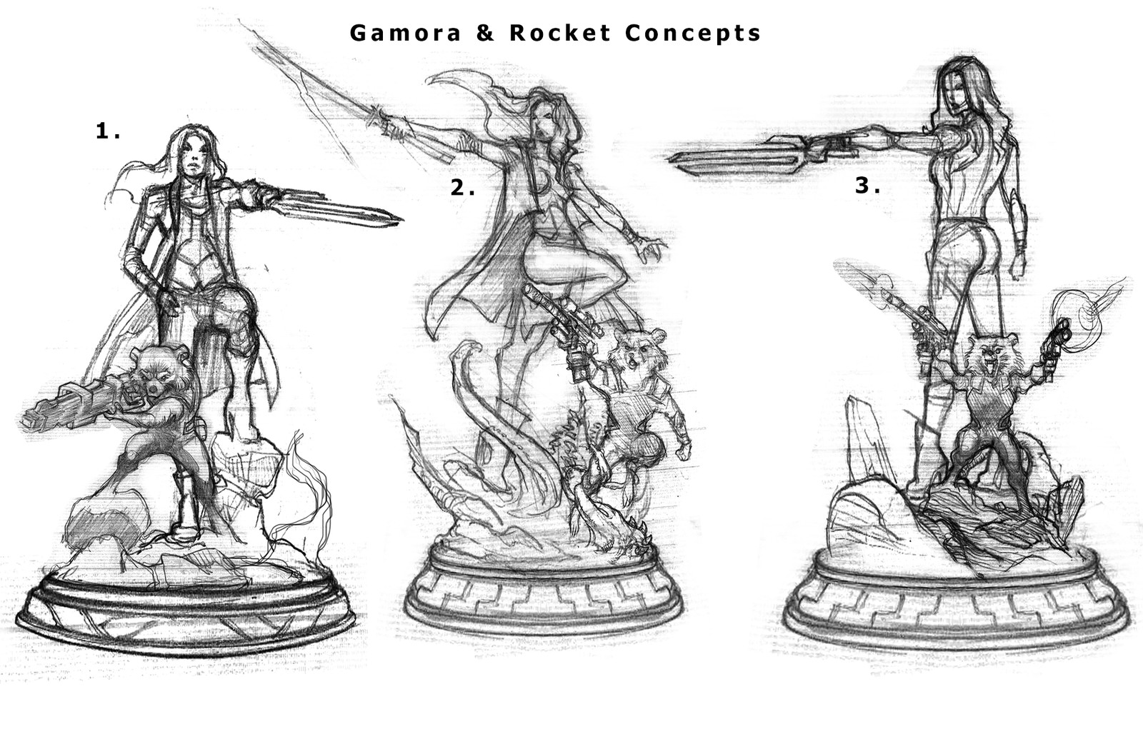 Nelson Asencio - Gamora Gallery Statue Concept art