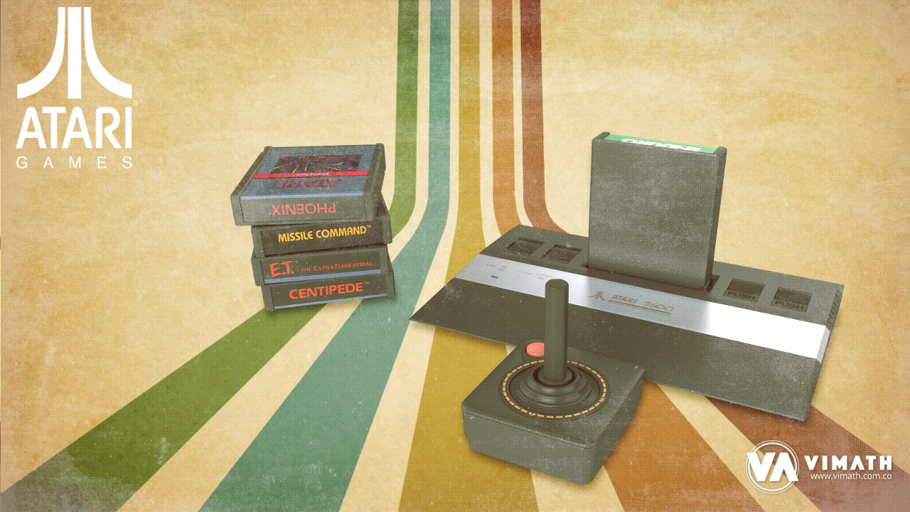 ArtStation - Retro console - Atari 2600