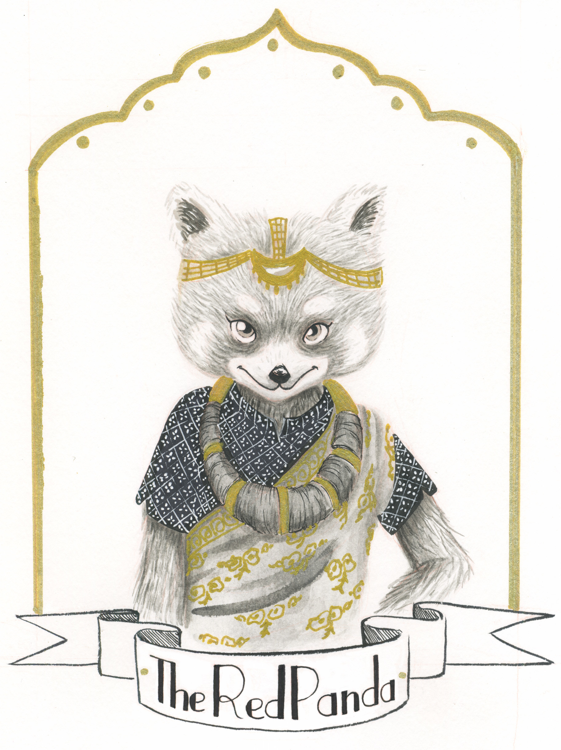 ArtStation - inktober 2017 - Day 24 - THE RED PANDA