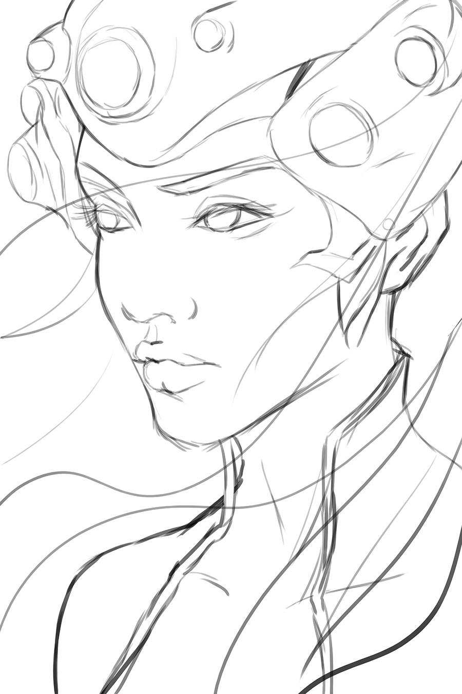 how to draw overwatch widowmaker