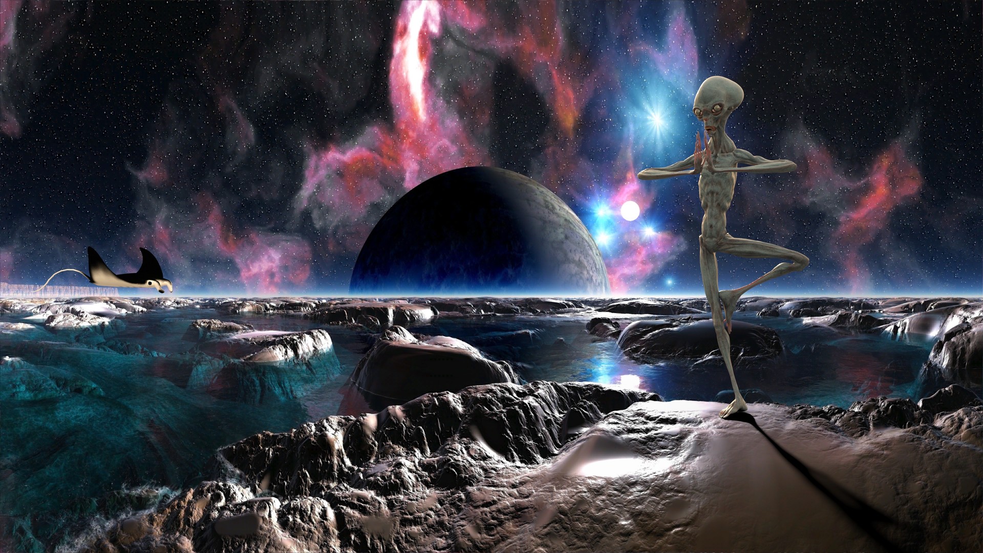 ArtStation - Alien Yoga