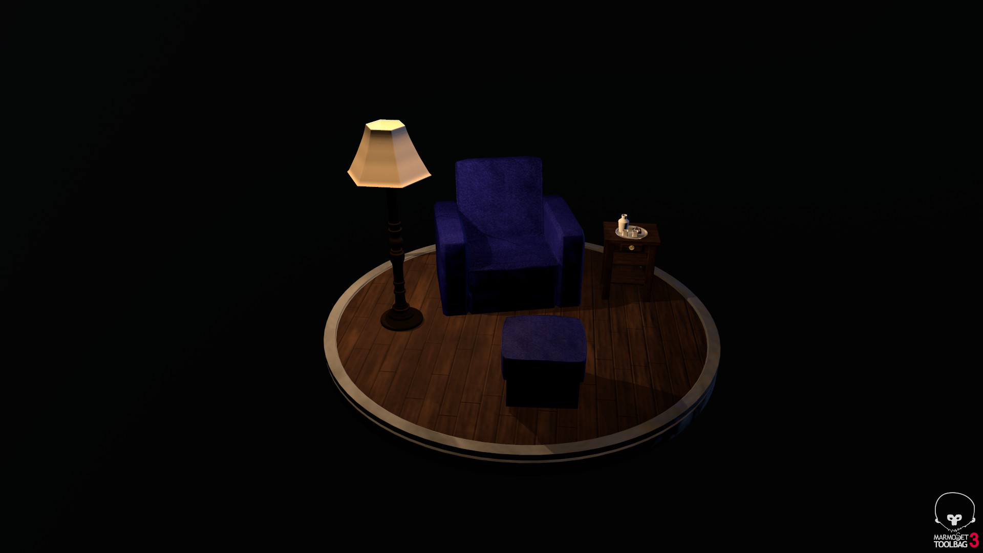 ArtStation - Sofa Armrest prop set