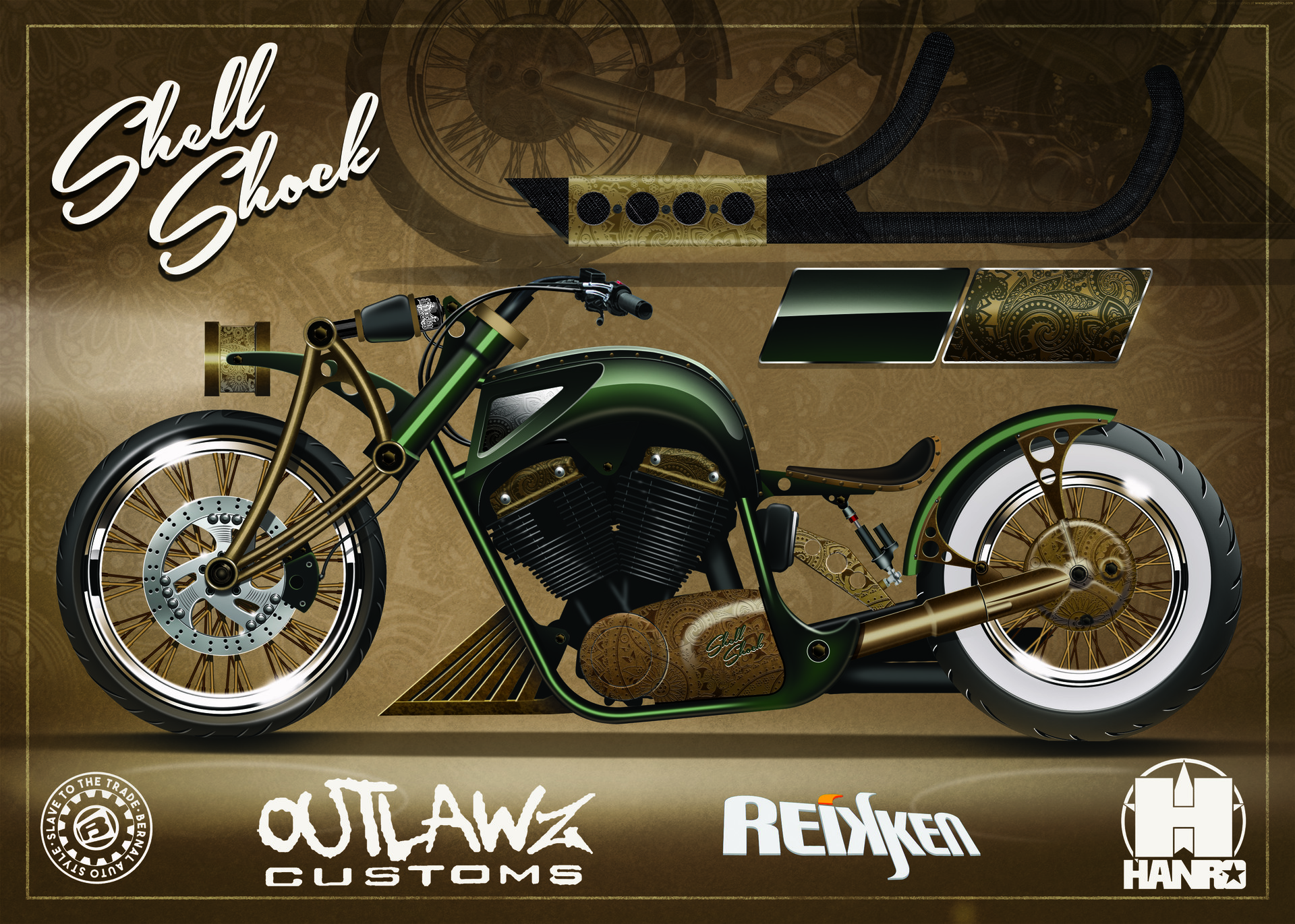ArtStation - Honda Shadow Custom