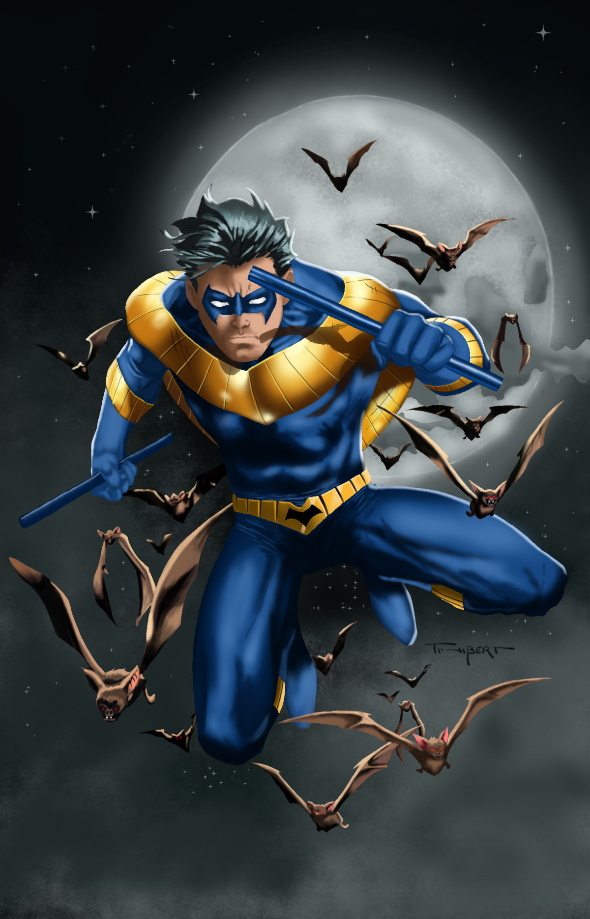 ArtStation - Nightwing by Art Thiebert