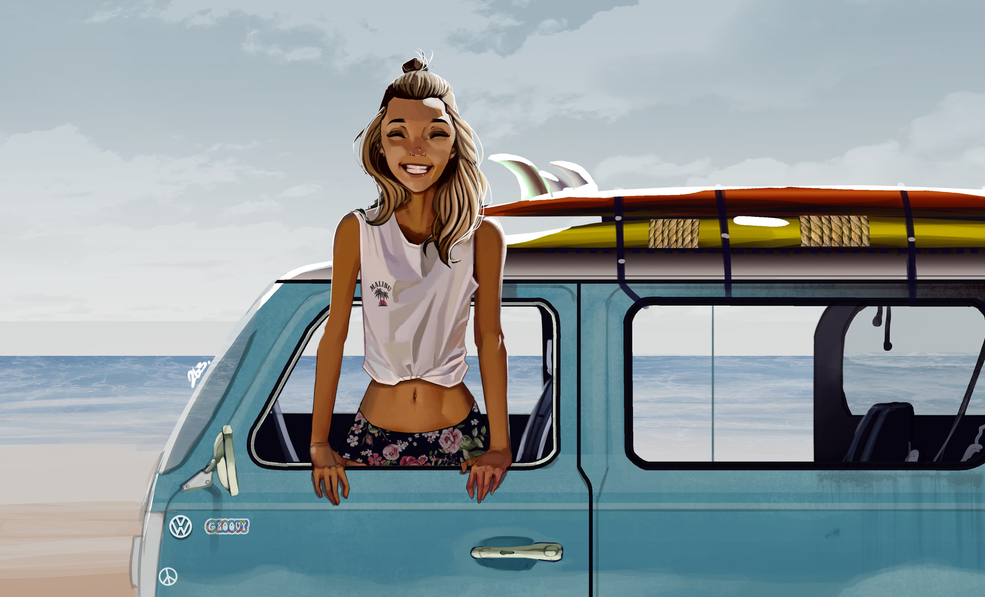 ArtStation - van speedpaint