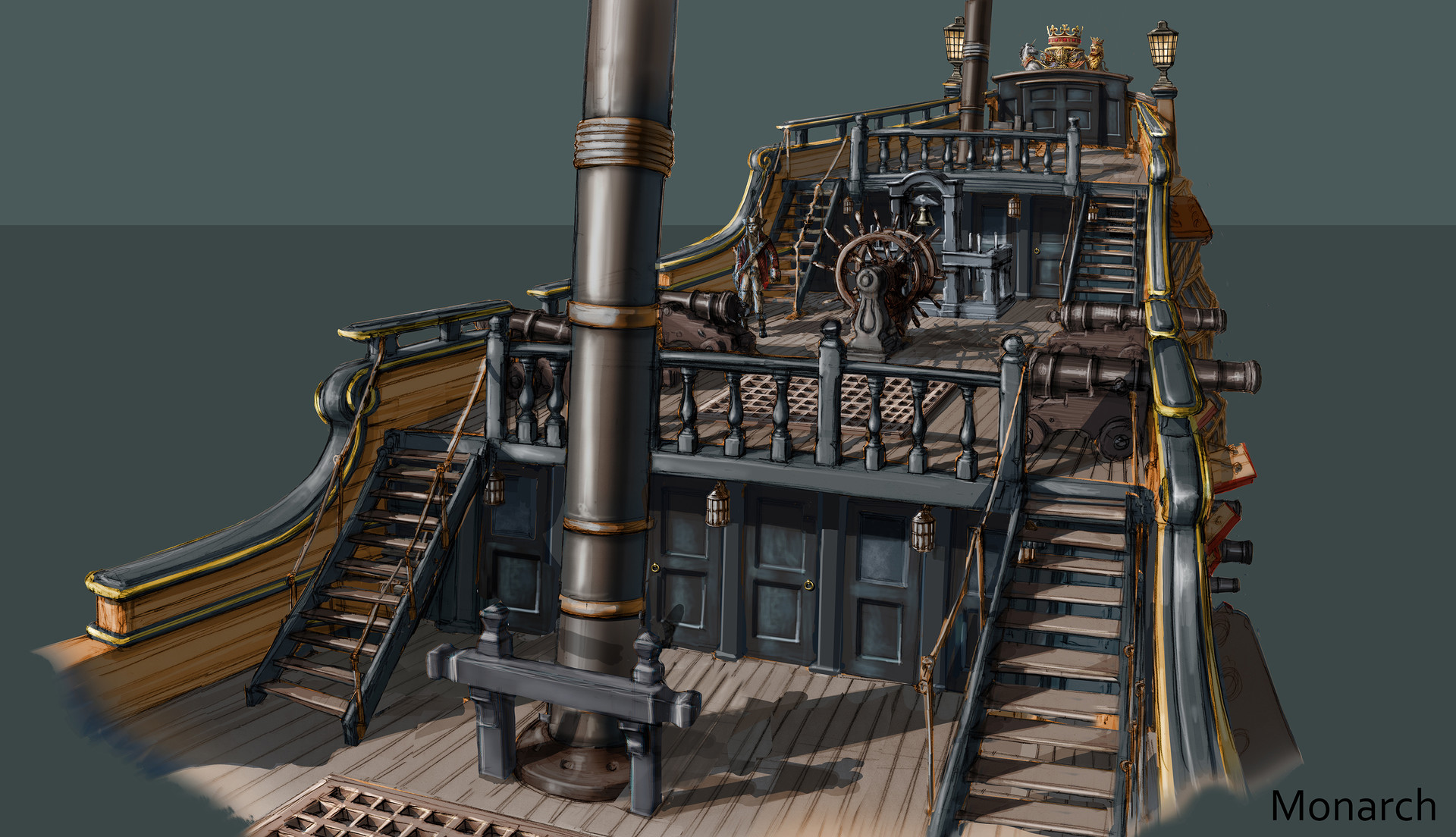 Pirates Of The Caribbean Ship Deck