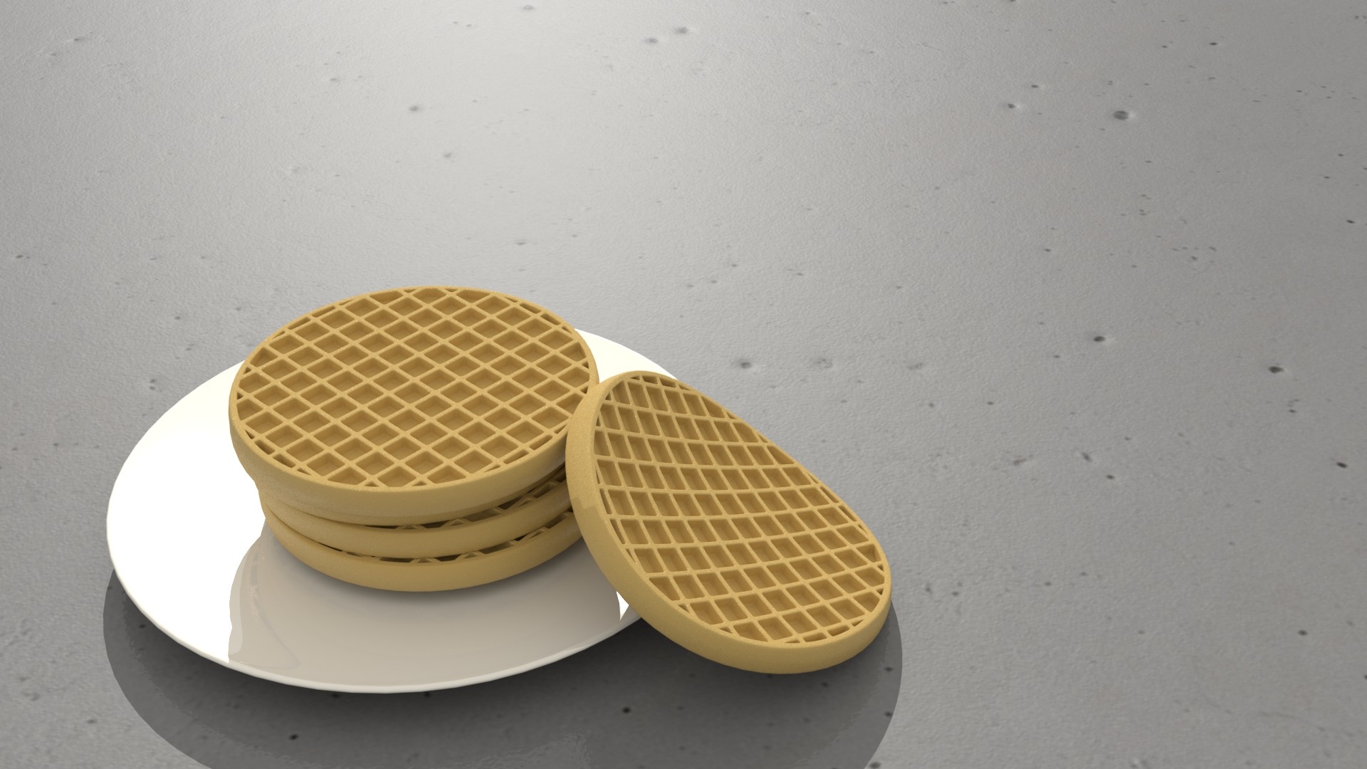 ArtStation - Modo |Mesh Fusion | Waffle