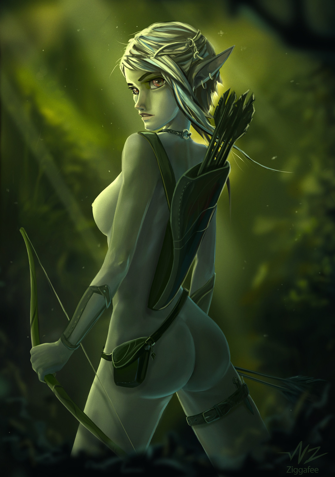 forest elf drawing