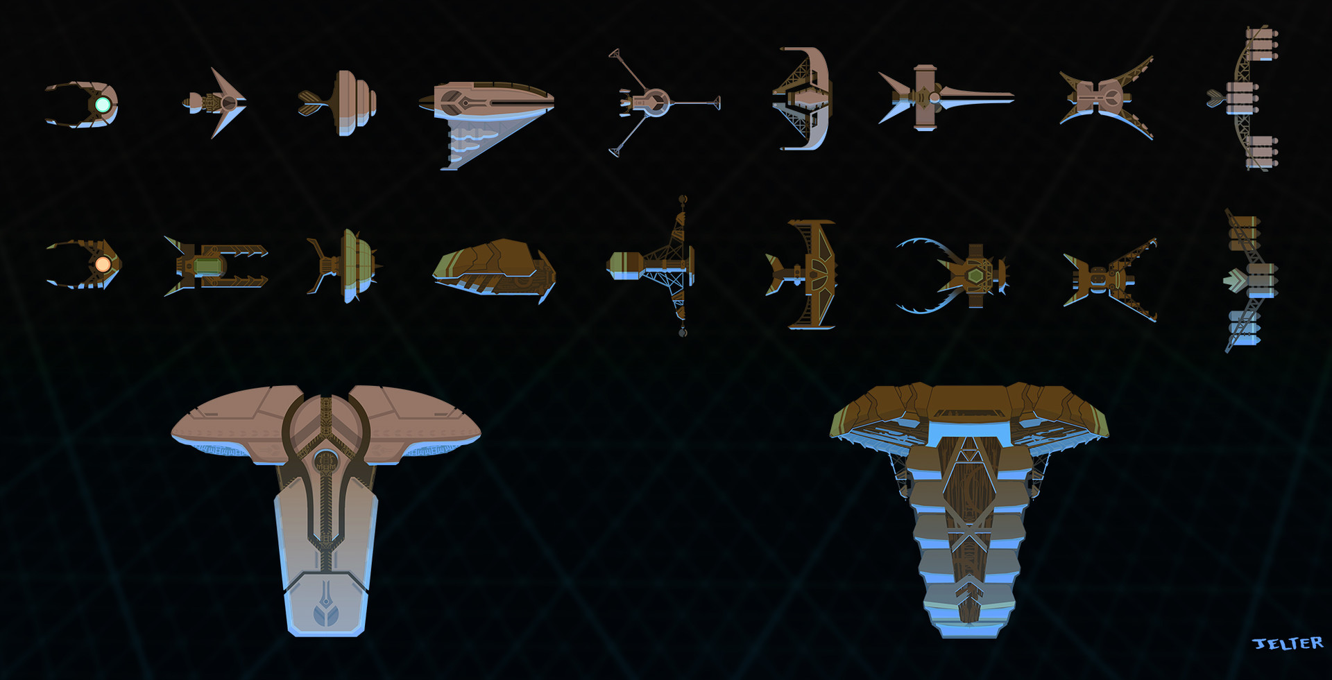 ArtStation - Ship designs