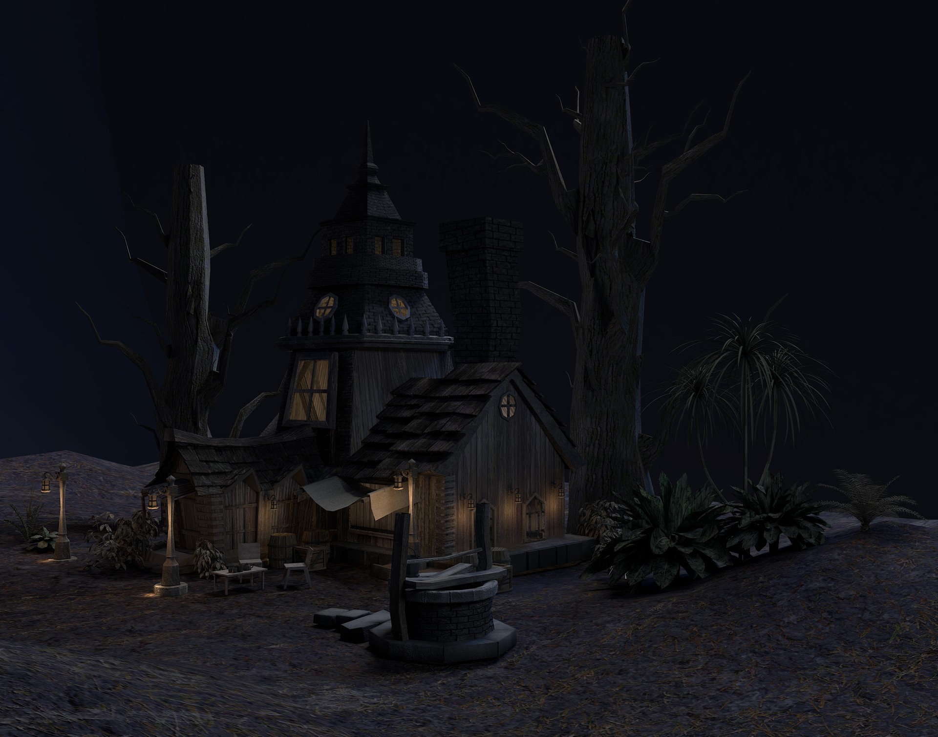 ArtStation - Hunted house