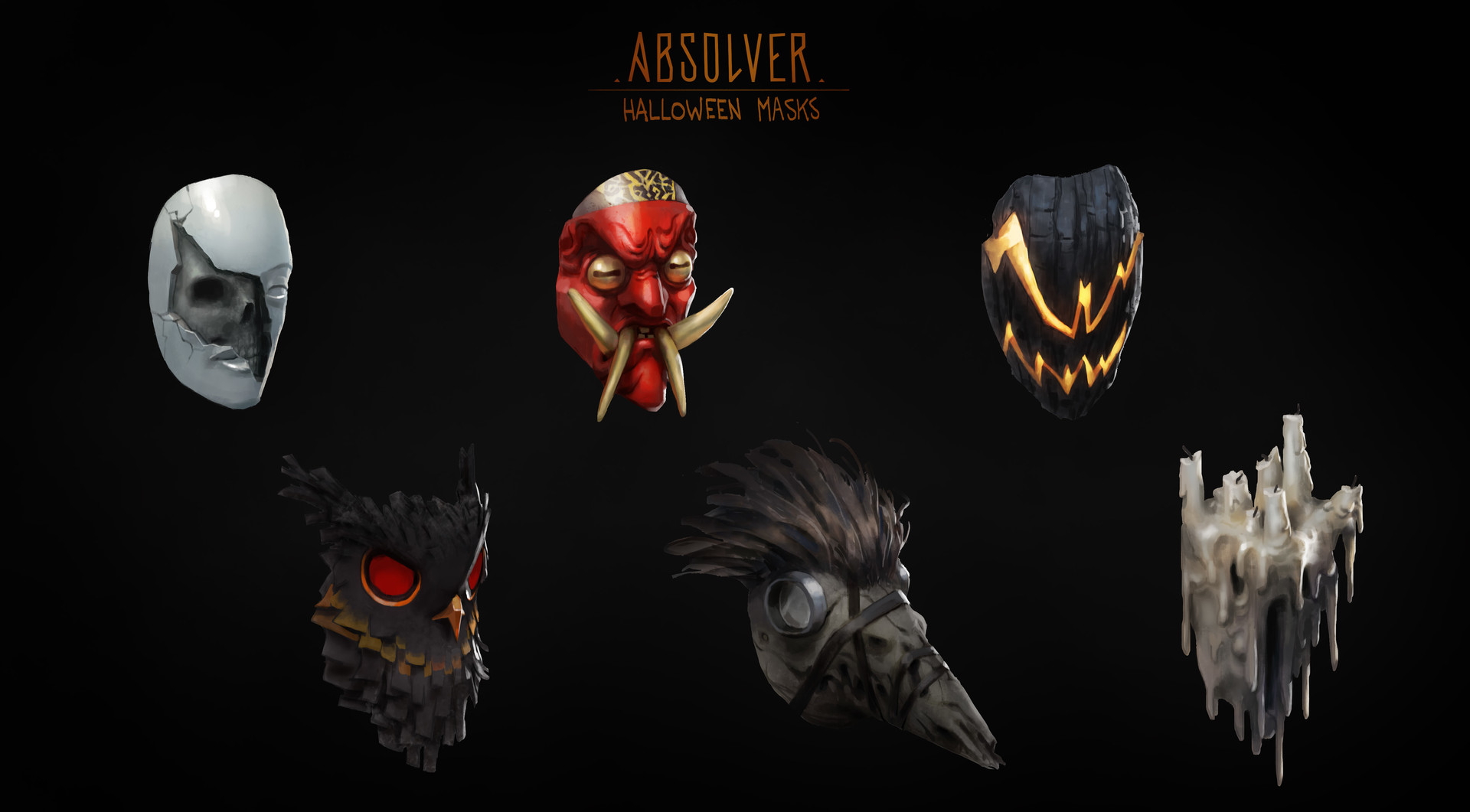 Michel Donze - Absolver Equipment artworks