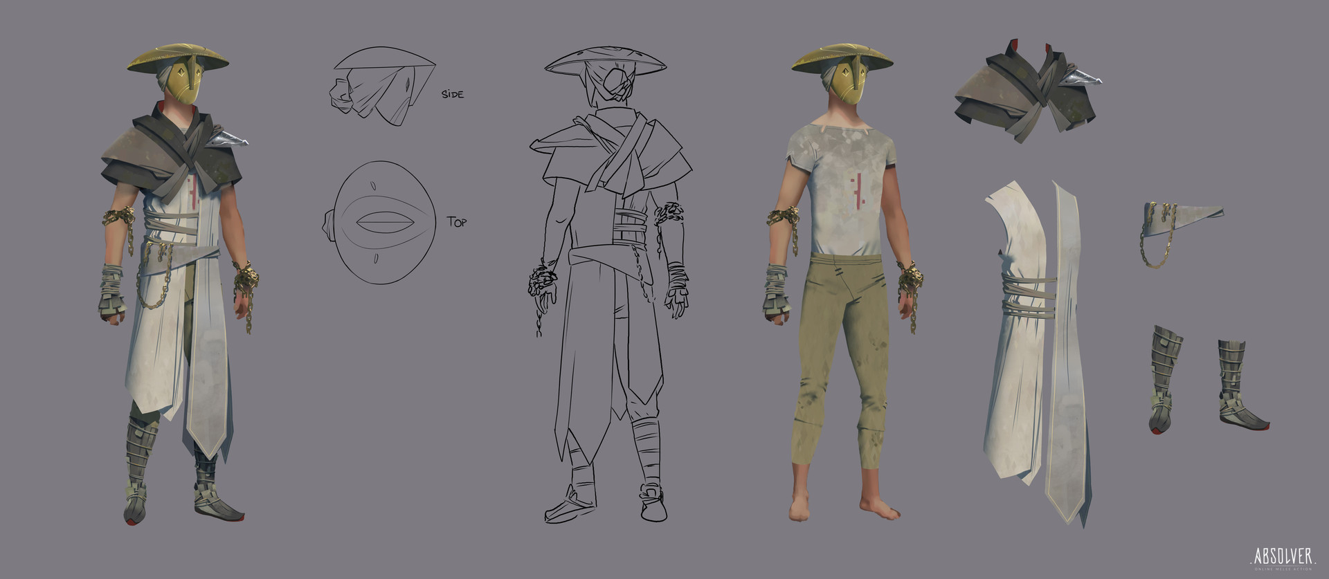 Michel Donze - Absolver Equipment artworks
