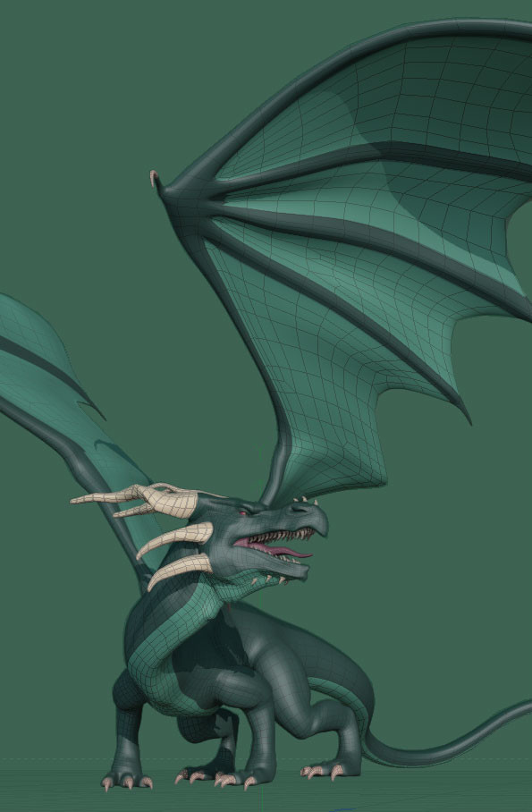 Glen Southern - Low Poly Dragon Model