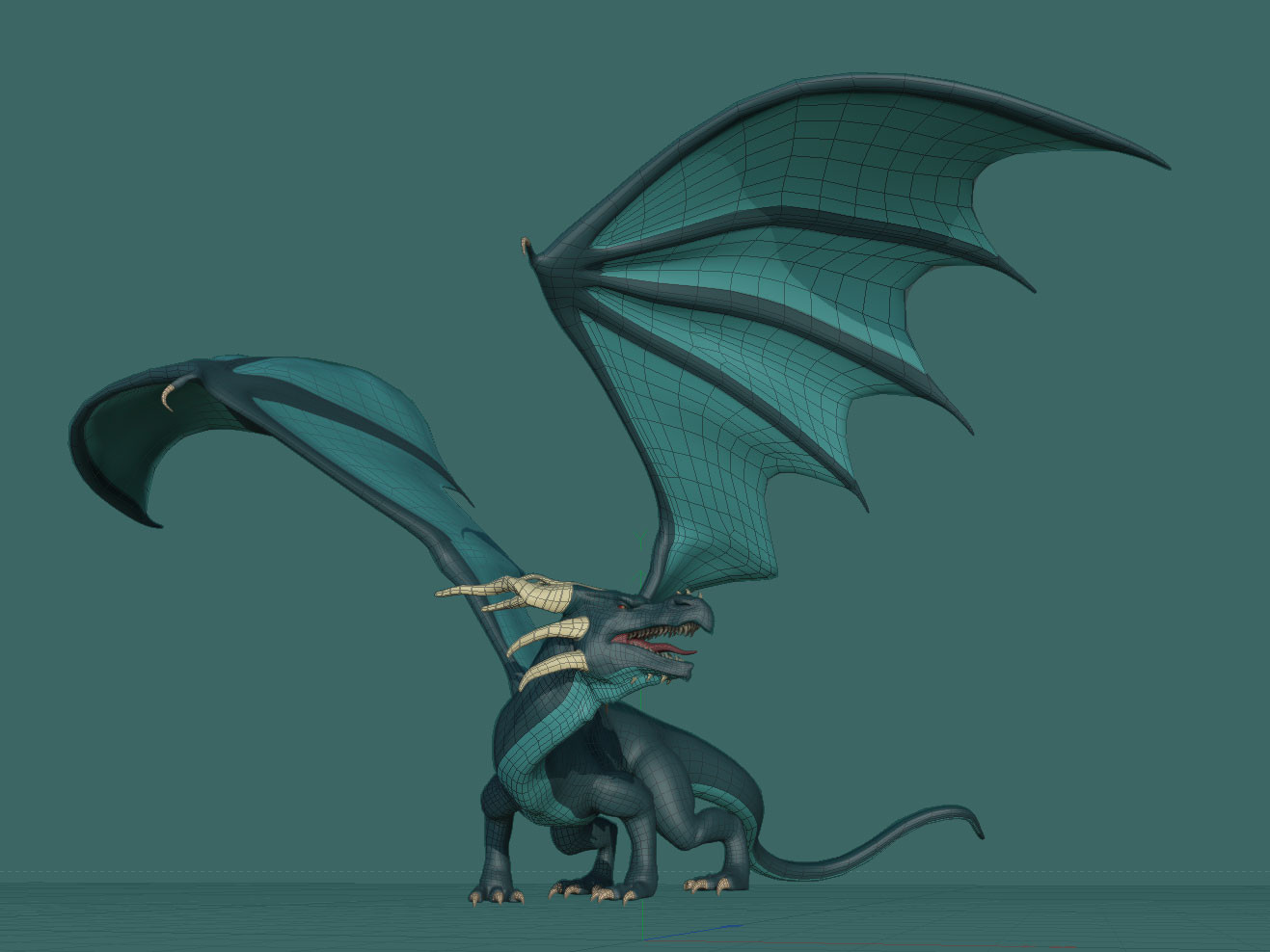 Glen Southern - Low Poly Dragon Model