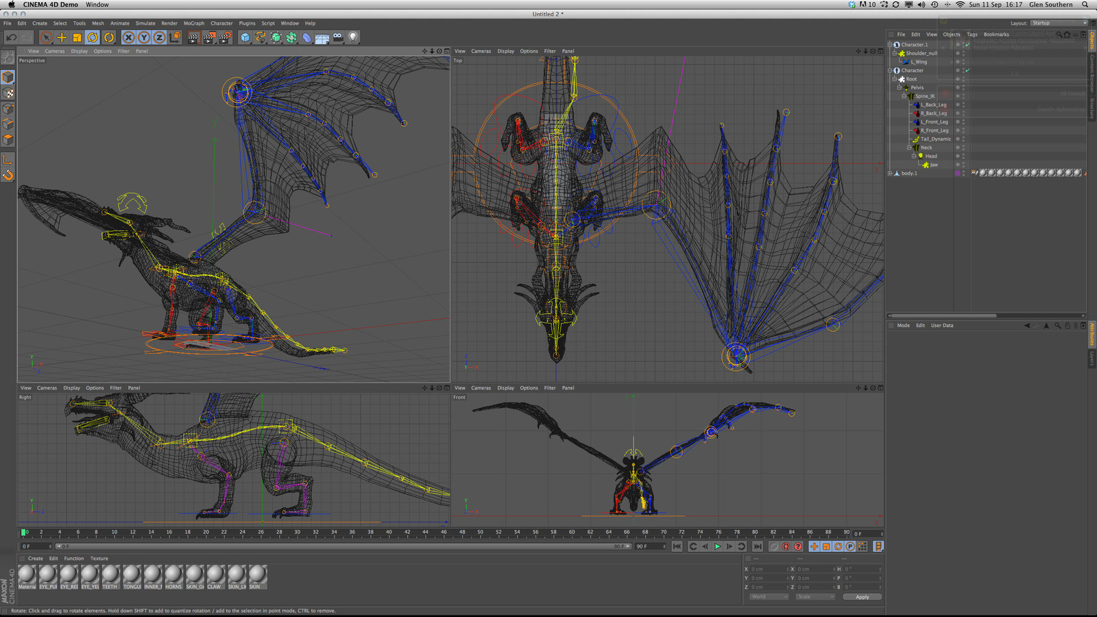 Glen Southern - Low Poly Dragon Model