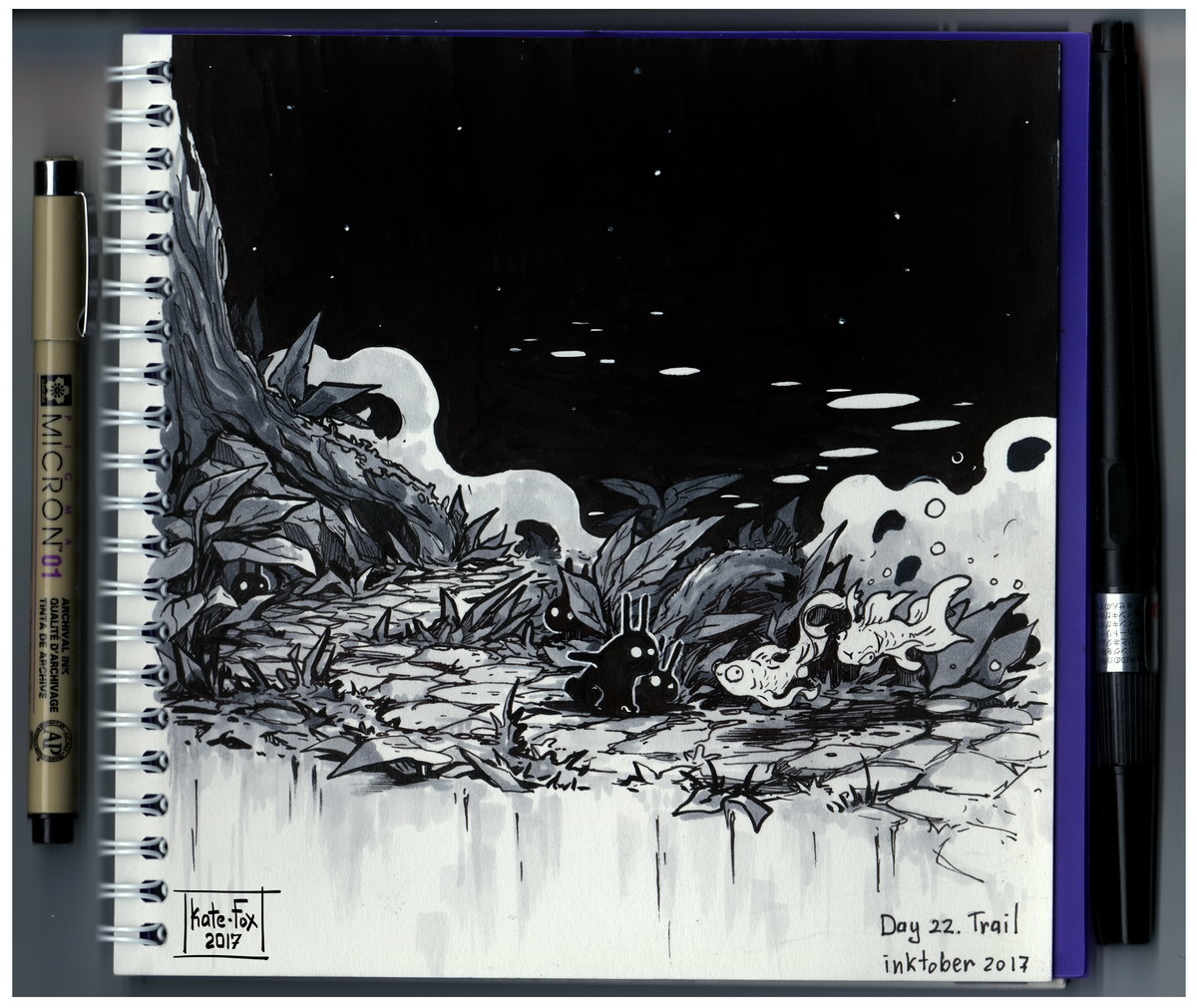 Kate Fox - The last pieces of inktober 2017