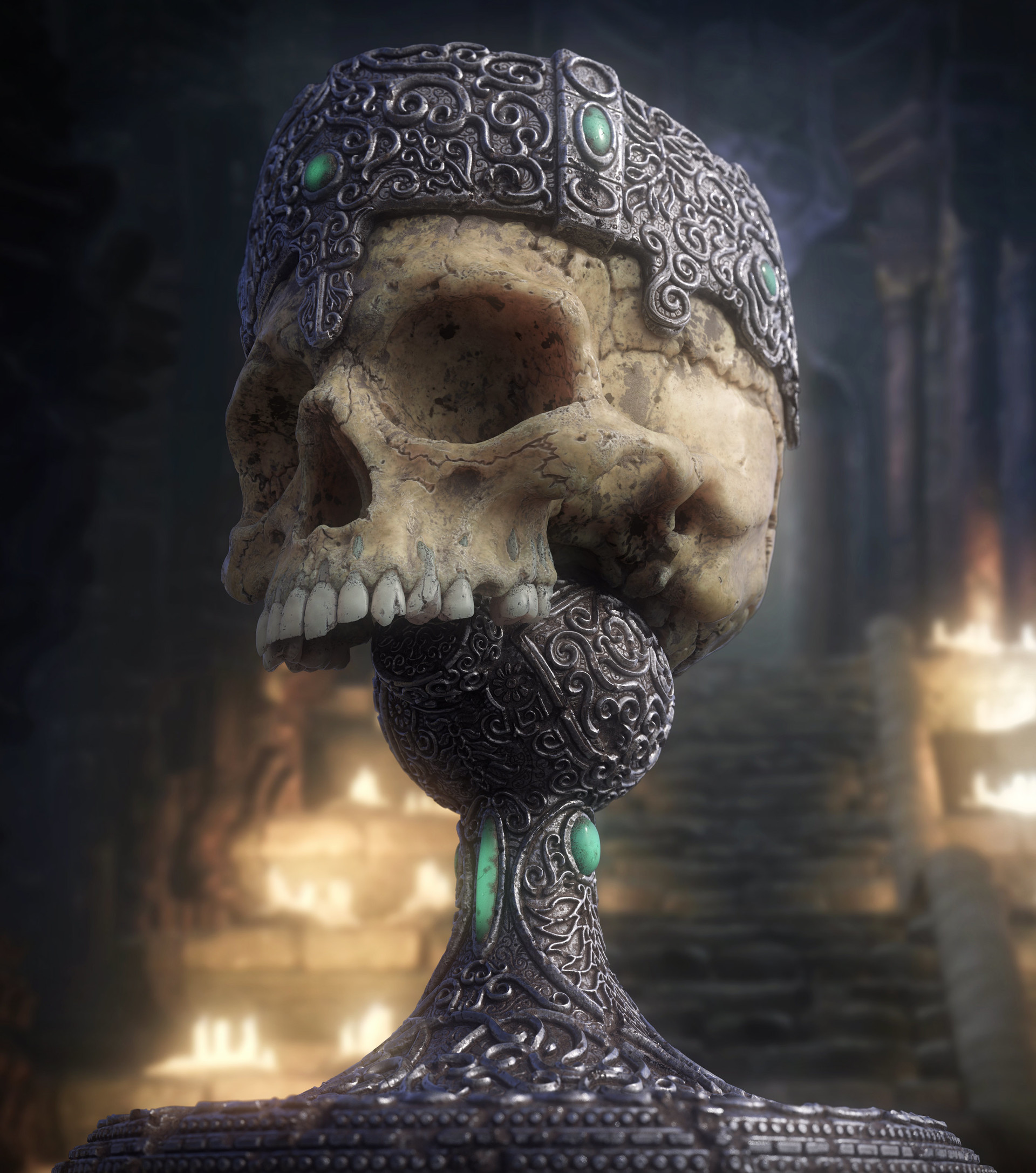 Seth Thompson Skull Goblet Darksouls 3 Fan Art
