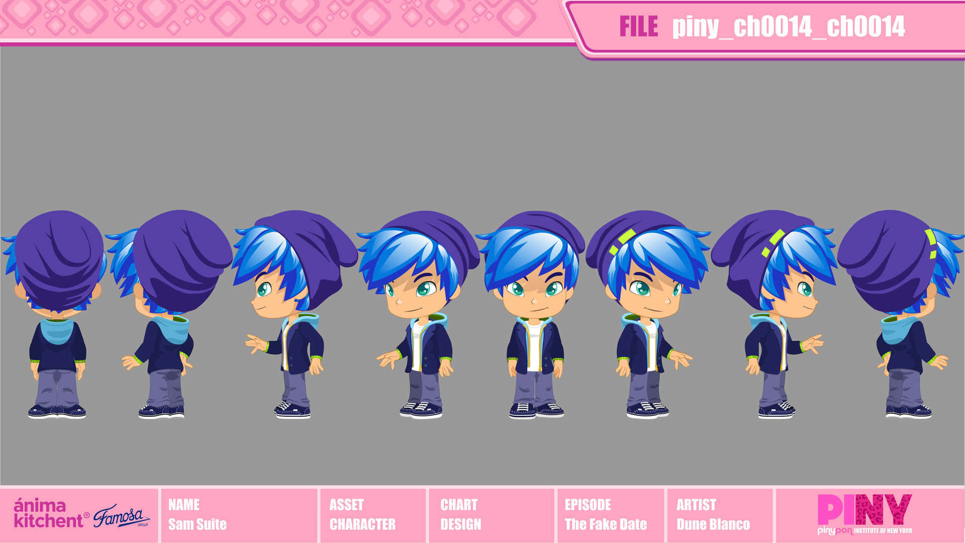 Dune Blanco - PINY Institute Of New York _ CHARACTER DESIGN