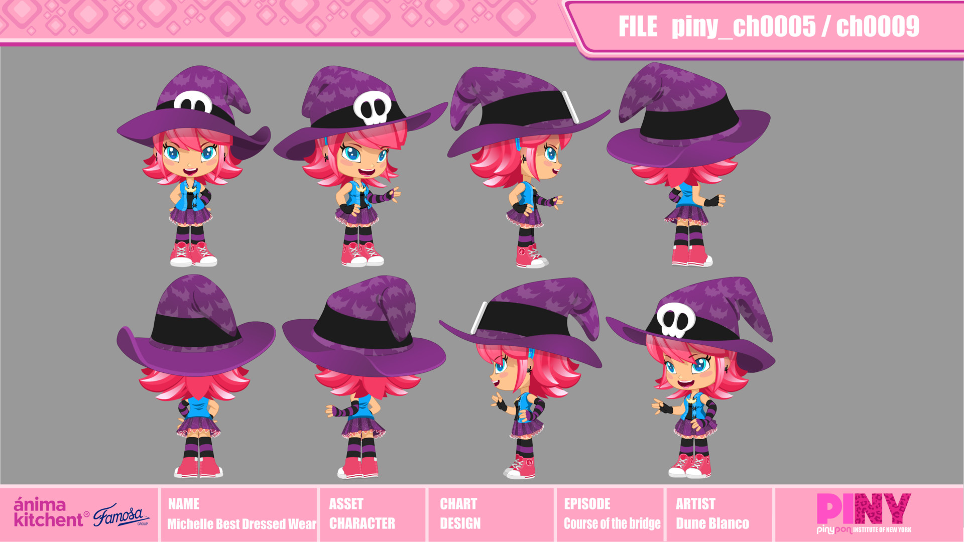 Dune Blanco - PINY Institute Of New York _ CHARACTER DESIGN