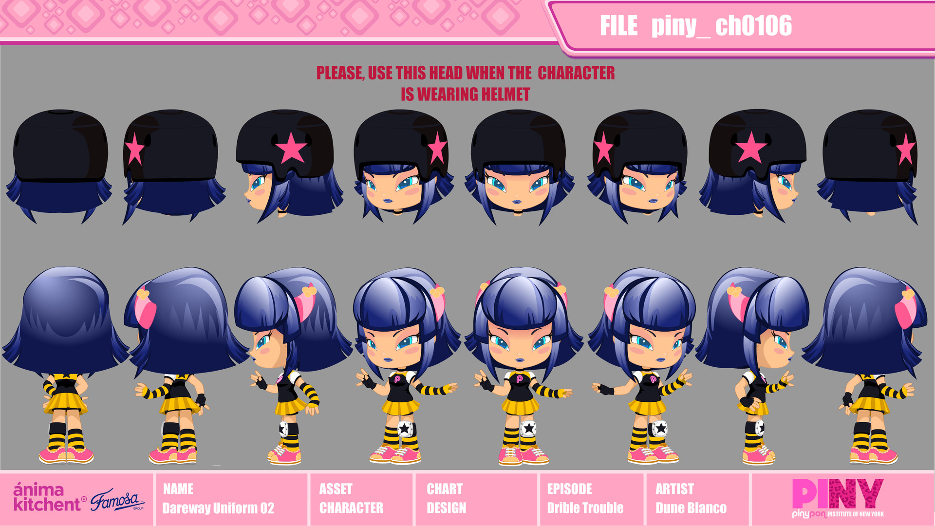 Dune Blanco - PINY Institute Of New York _ CHARACTER DESIGN