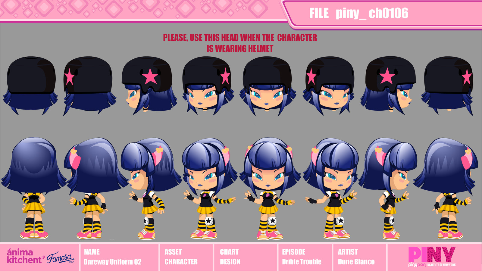 Dune Blanco - PINY Institute Of New York _ CHARACTER DESIGN